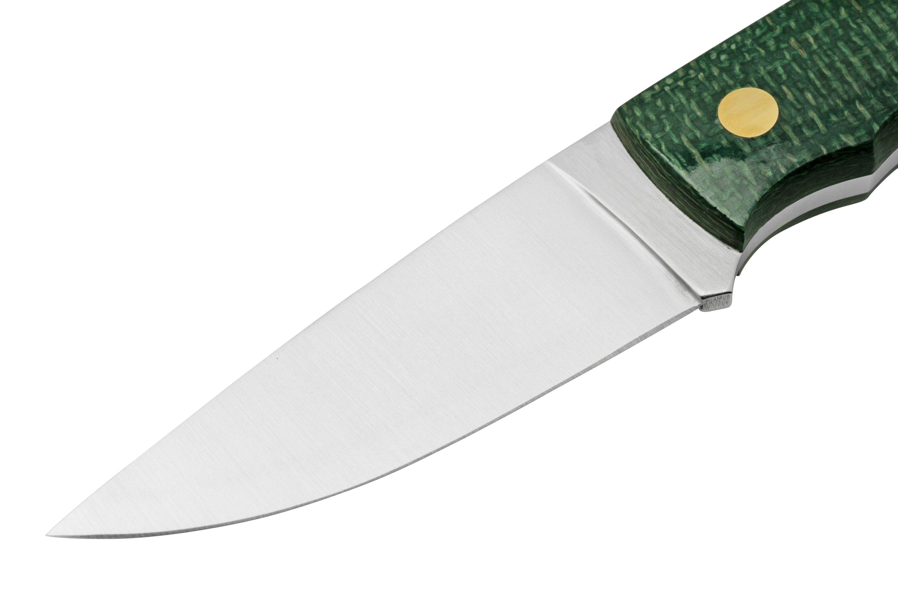 Nordic Knife Design Lizard 75 2034, Forest Green Canvas Micarta ...