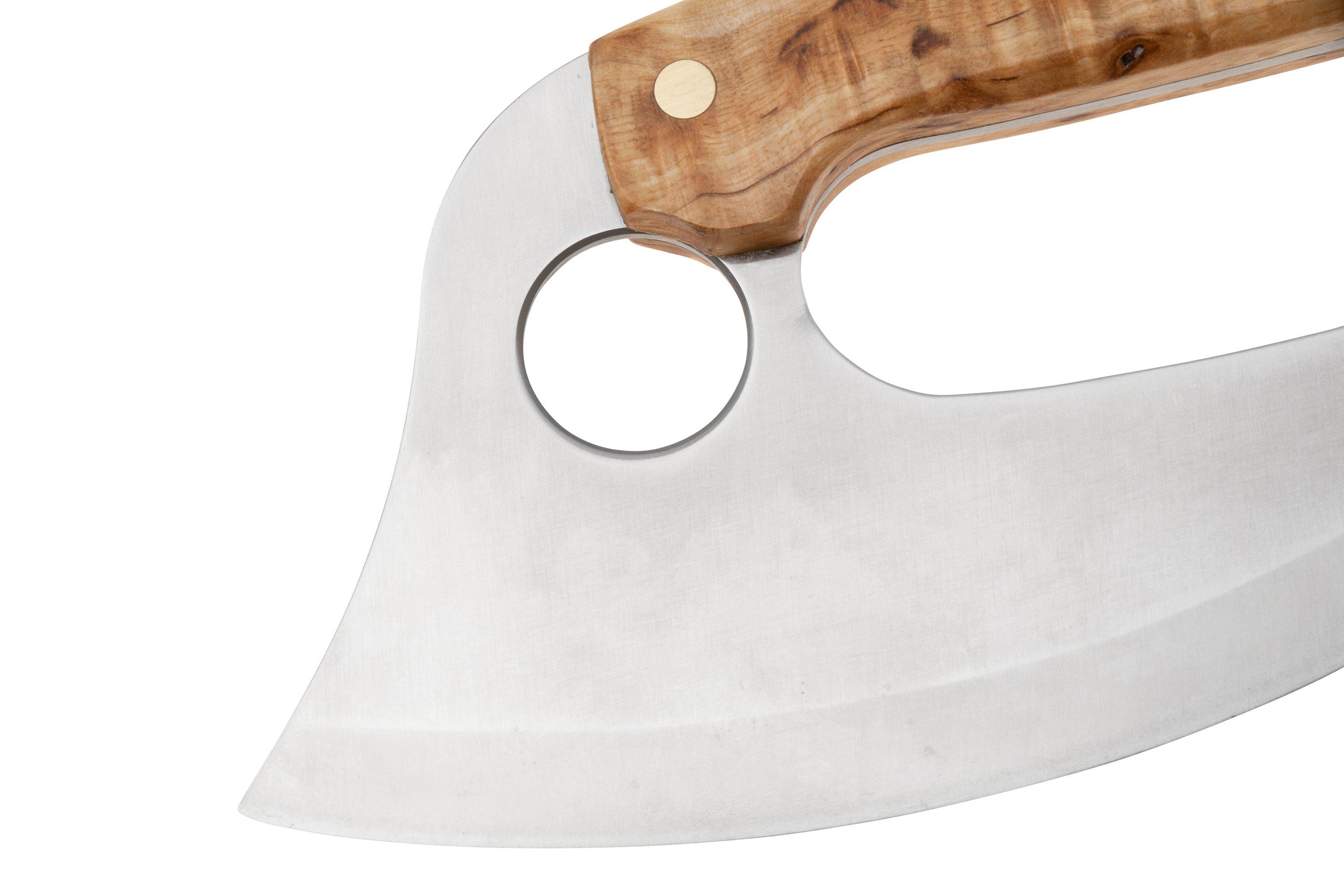 Nordic Knife Design Ulu 170, 2065 Curly Birch, hunting knife ...