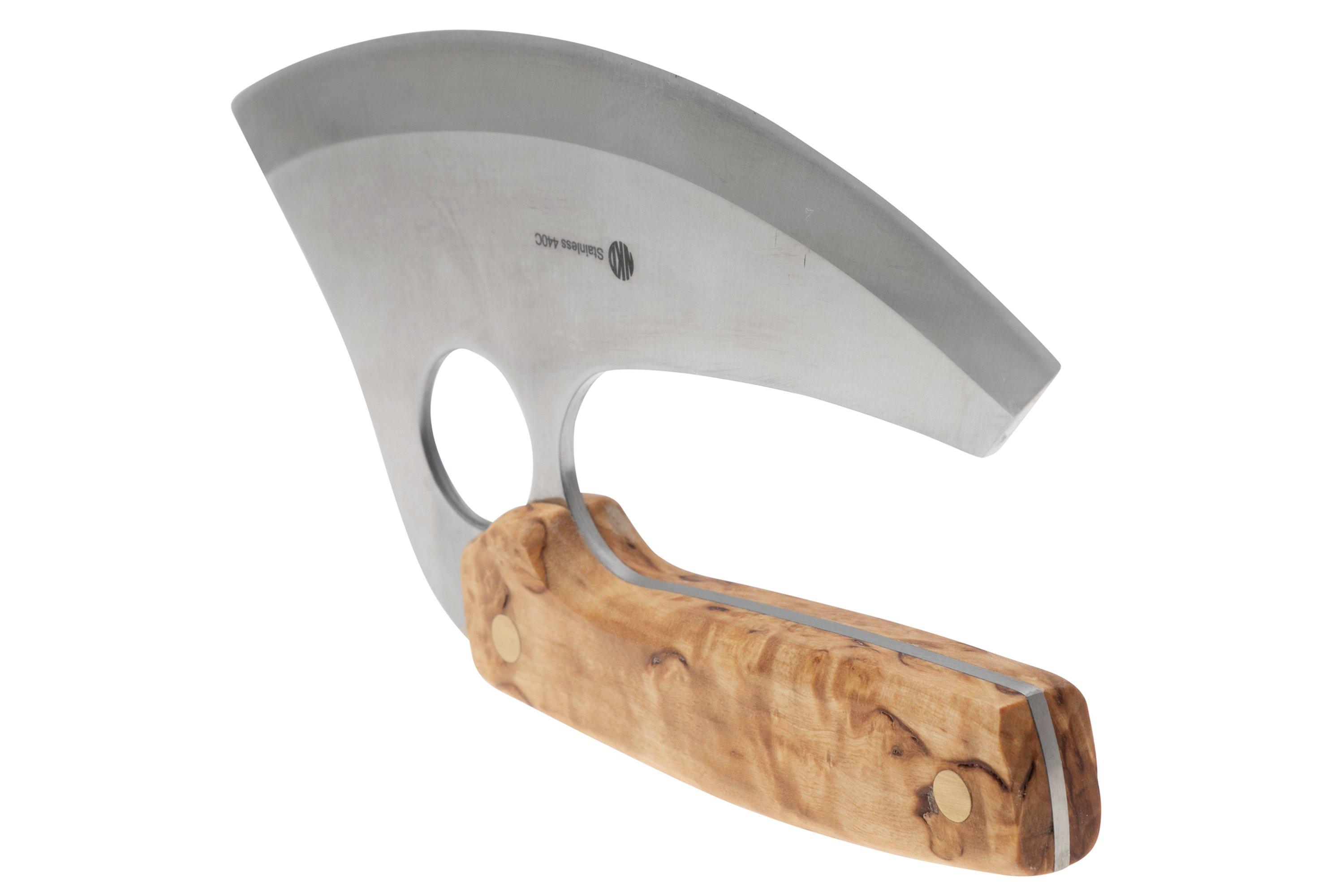 Nordic Knife Design Ulu 170, 2065 Curly Birch, hunting knife ...