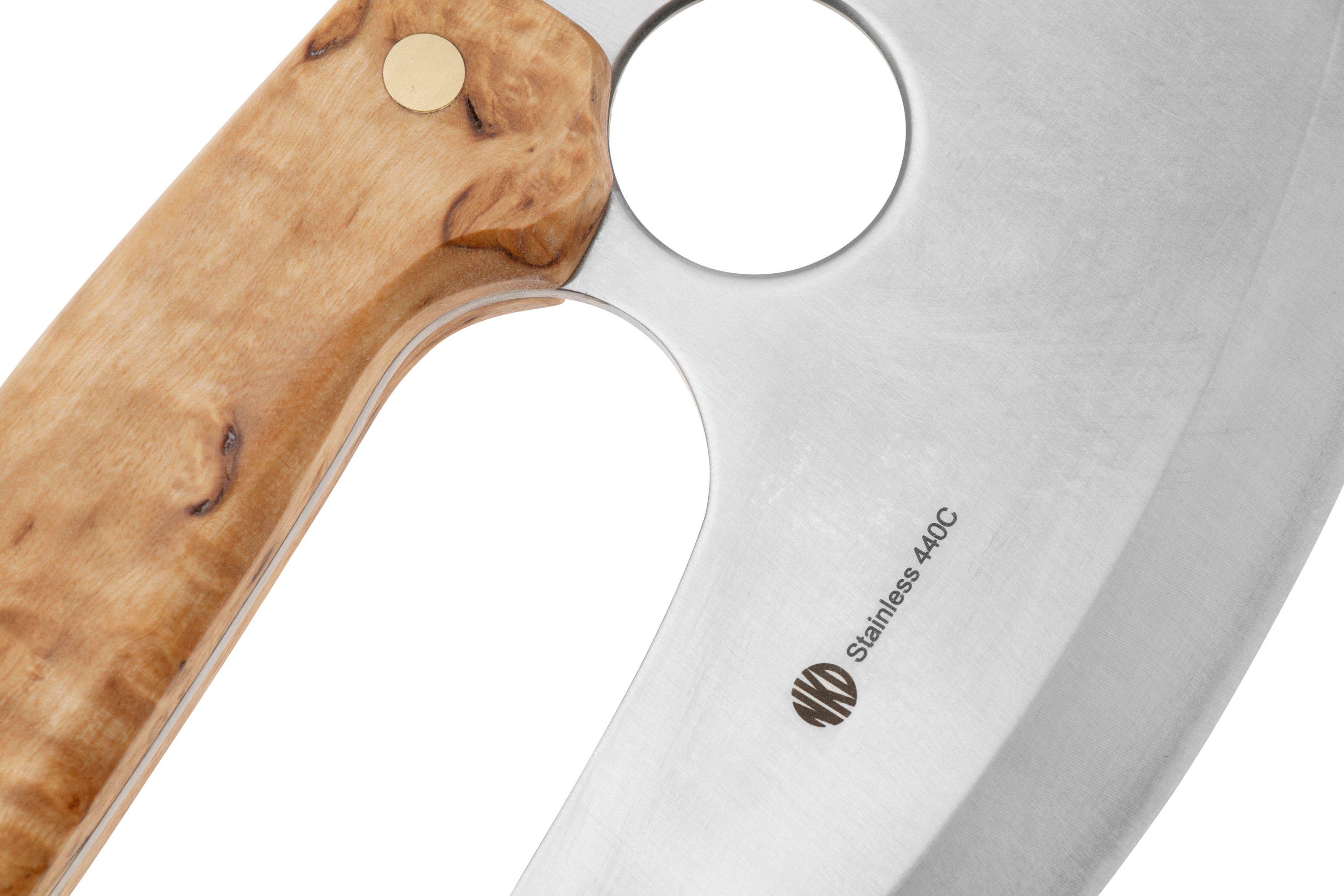 Nordic Knife Design Ulu 170, 2065 Curly Birch, jachtmes | Voordelig ...