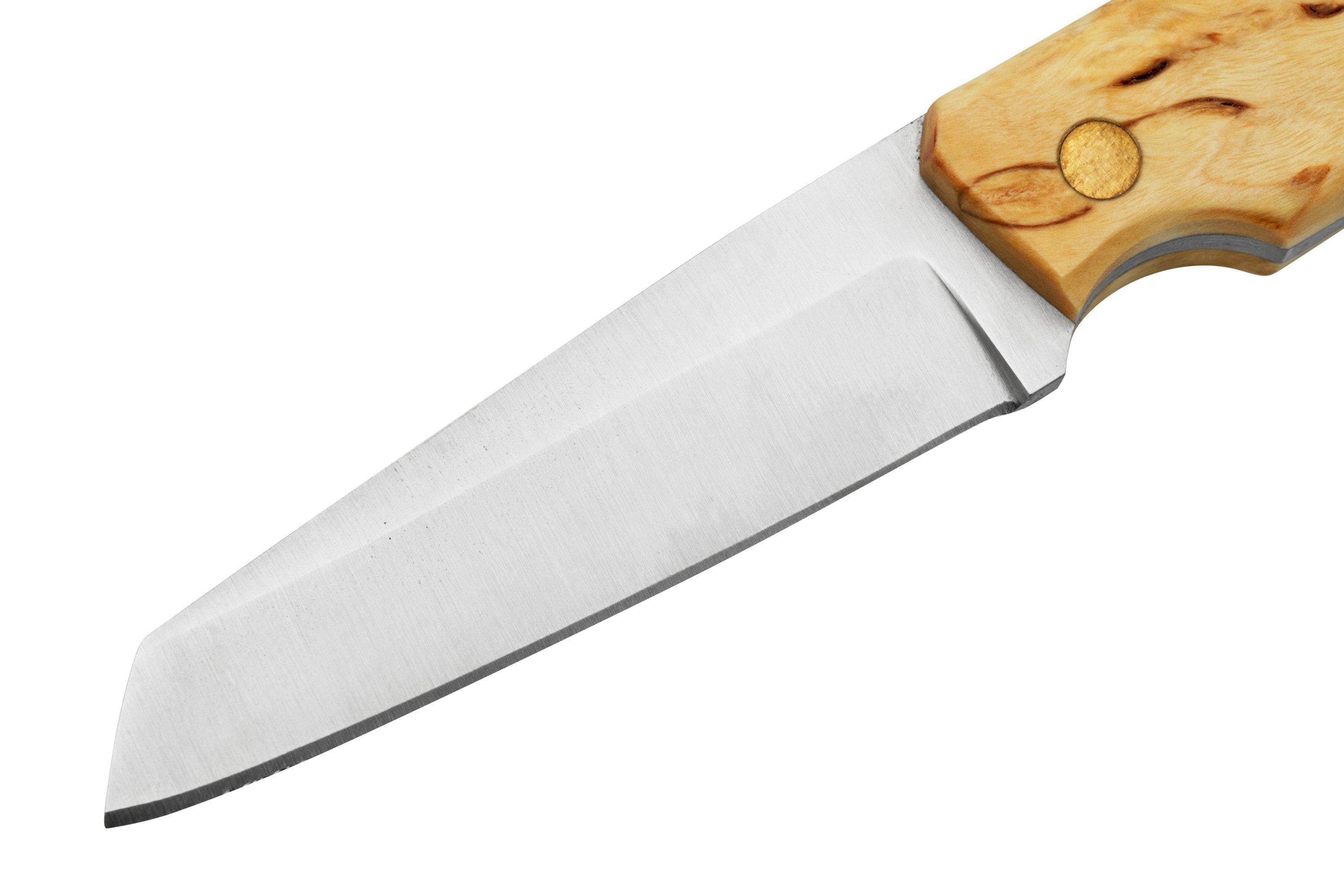 Nordic Knife Design Wharncliffe 80 2080, Curly Birch feststehendes ...