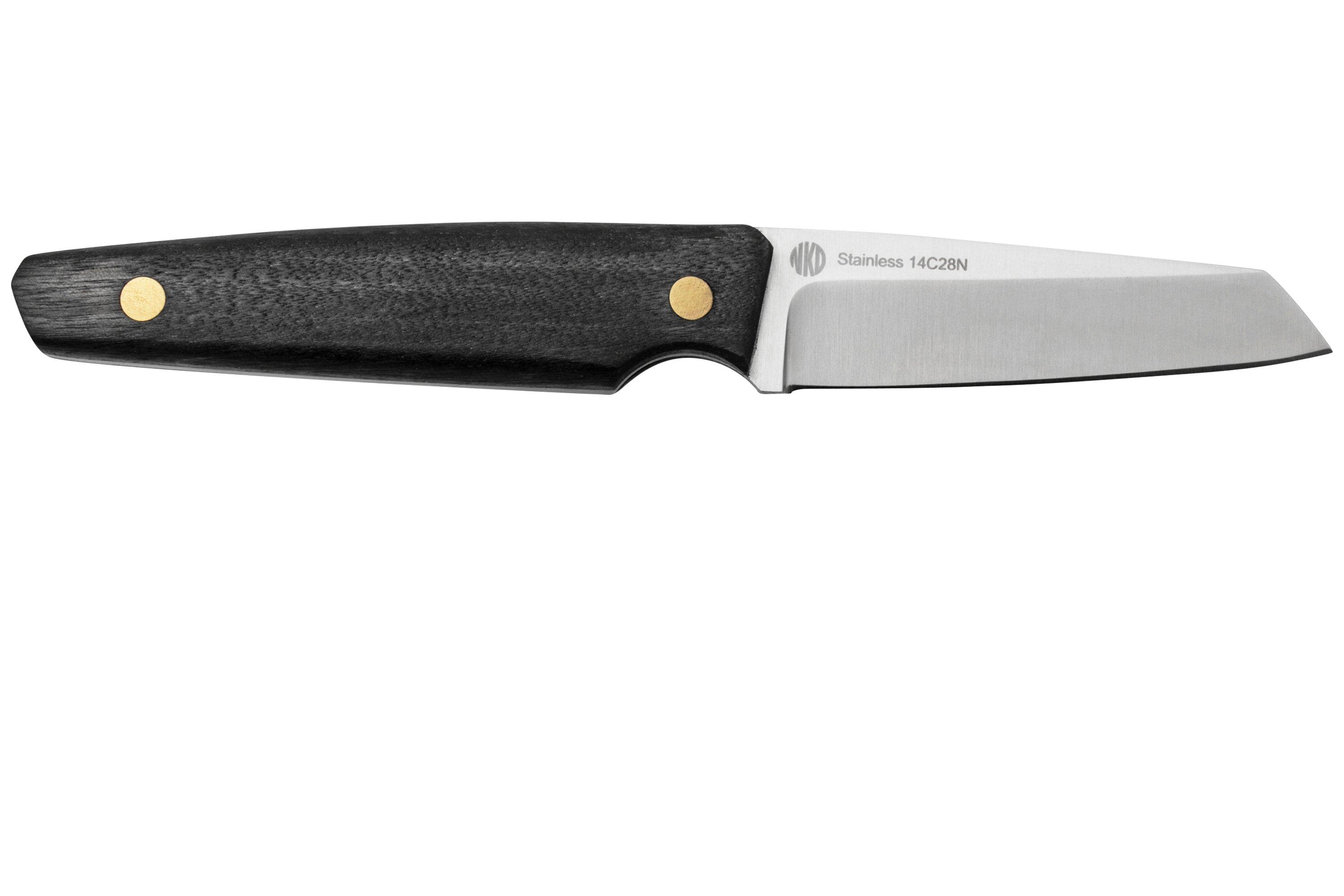 Nordic Knife Design Wharncliffe 100 2081, Black Birch fixed knife ...
