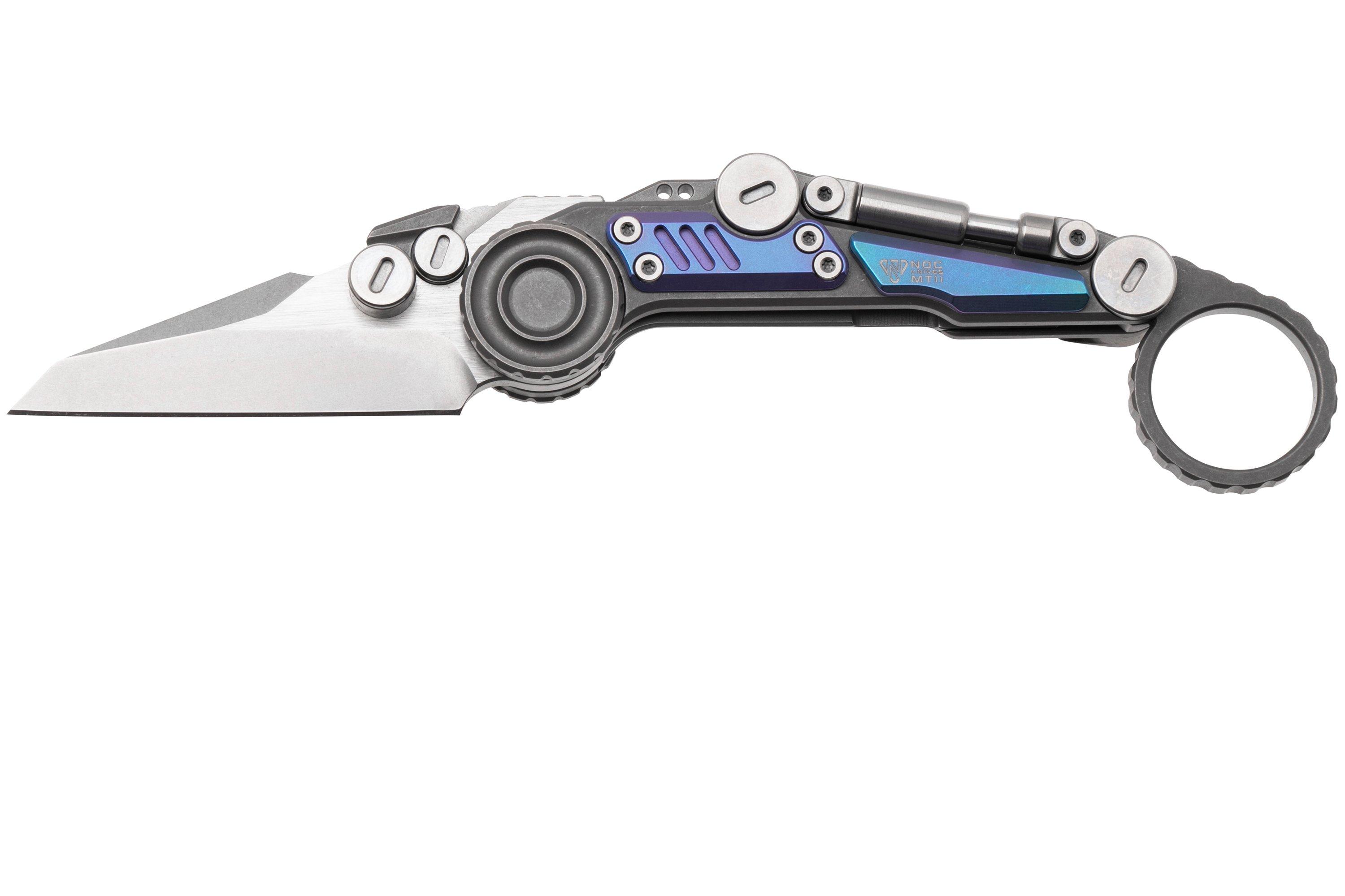 NOC Knives Shuukaku MT-1104 Two Tone M390, Titanium Purple Inlay ...