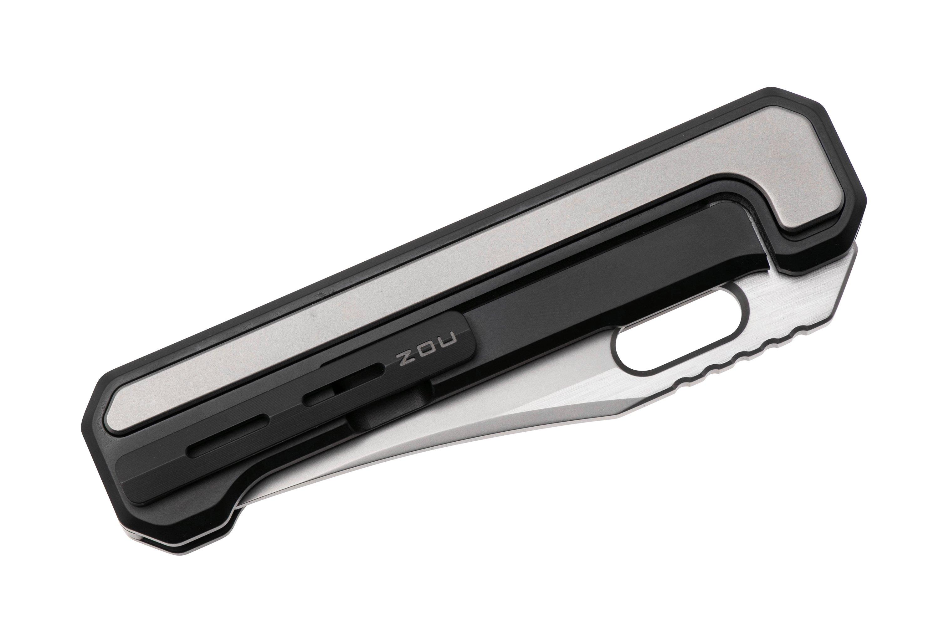 OC Knives MT-30 MT-3008 Bead Blasted M390, Grey Titanium Inlays, navaja ...