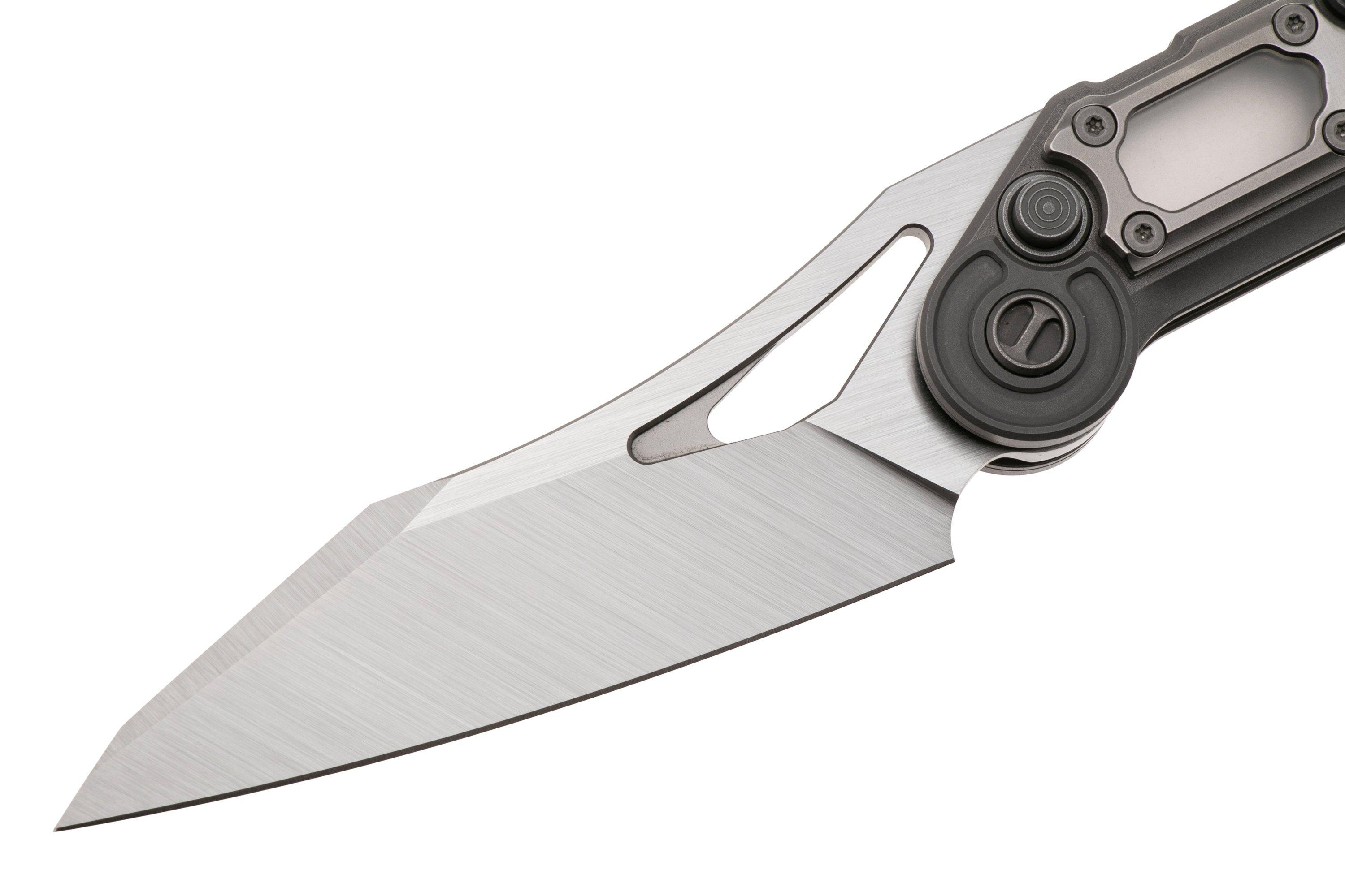 NOC Knives MT-3209, Satin M390, Gray Titanium, Gray Titanium Inlay ...