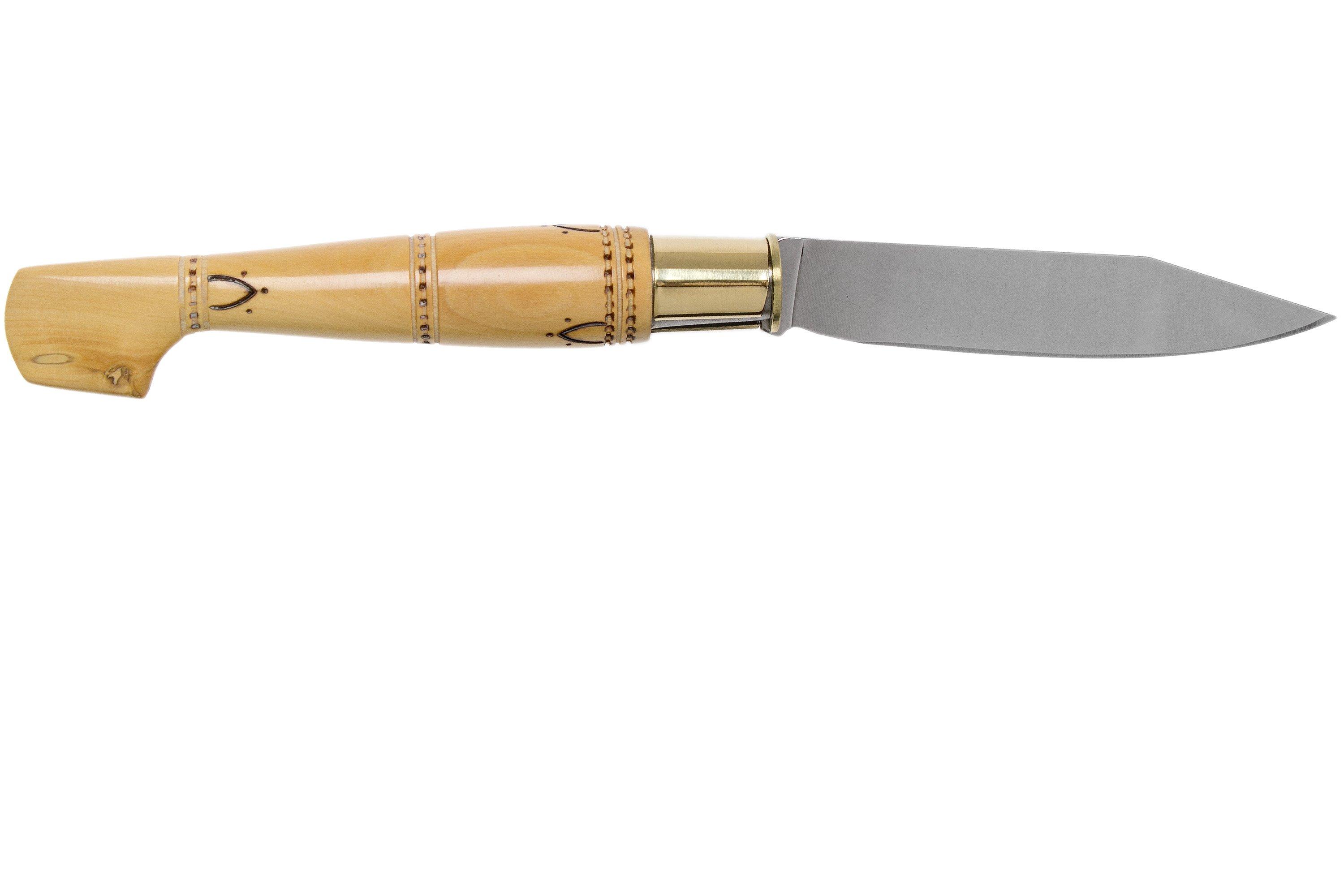 Nontron No. 22 Turning Ferrule, Boxwood, clog shape NN22 pocket knife ...