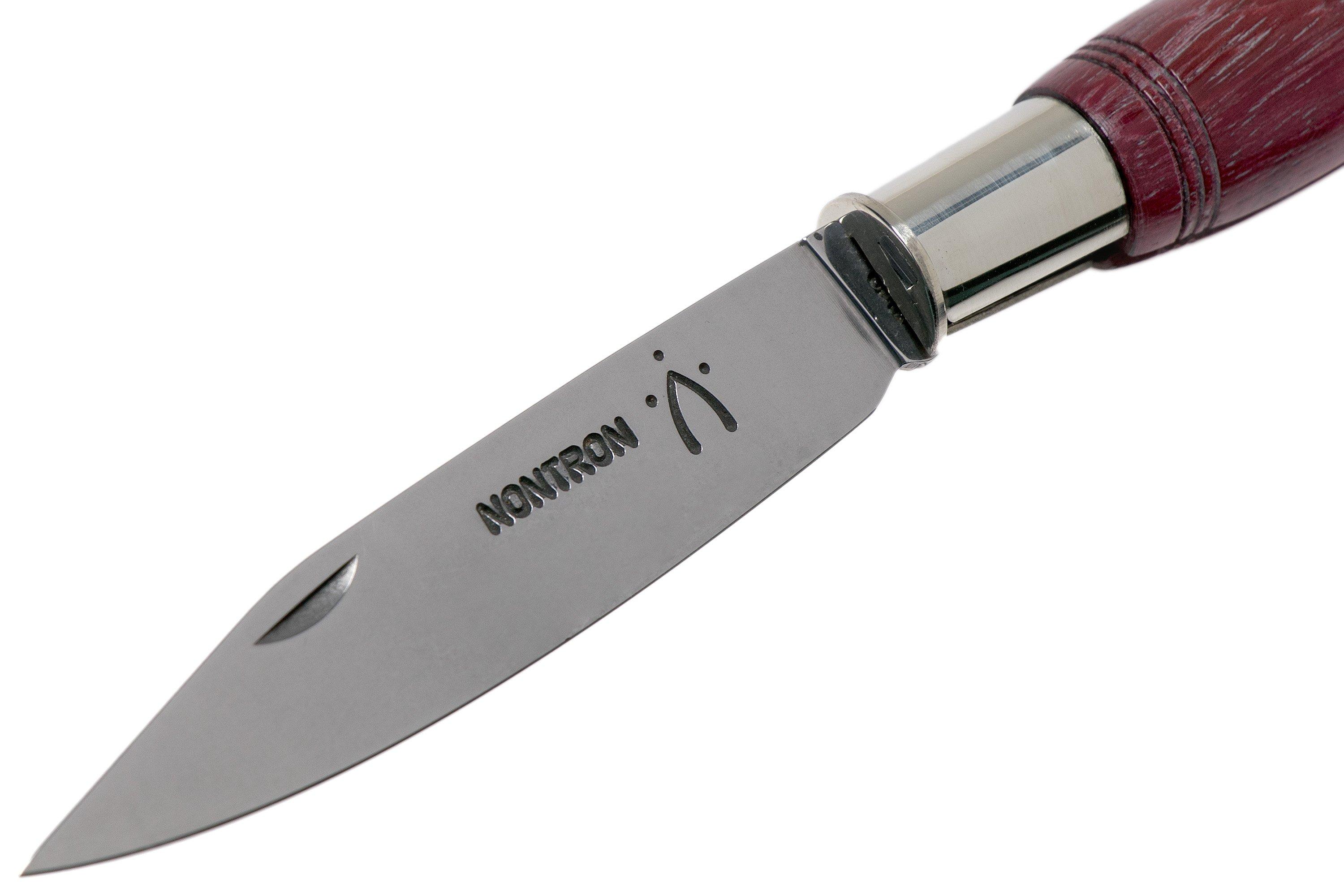 Nontron No. 25 Turning Ferrule, Amarante, clog shape NN25AMA pocket ...