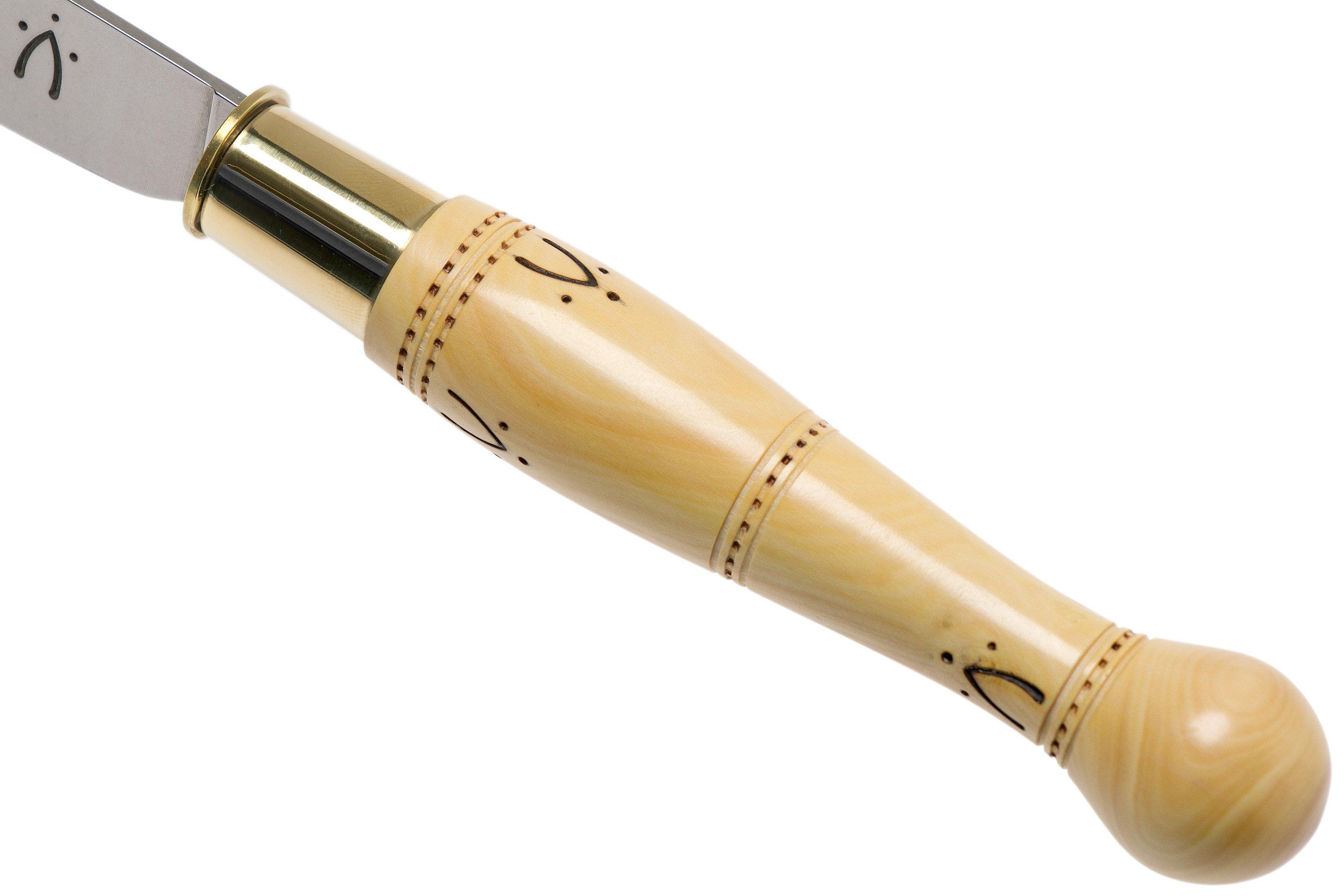 Nontron No. 25 Turning Ferrule, Boxwood, ball shape NN25BO pocket knife ...
