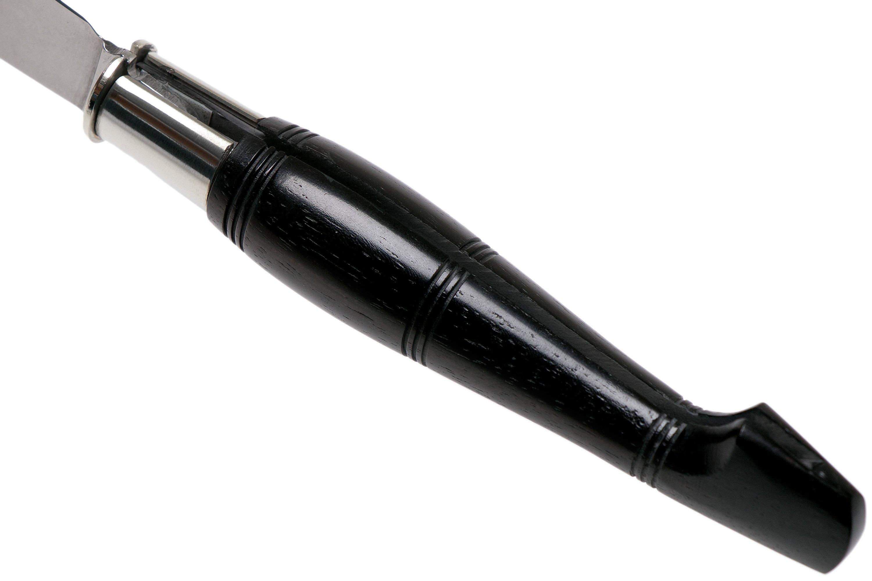 Nontron No. 25 Turning Ferrule, Ebony, clog shape NN25EB zakmes ...
