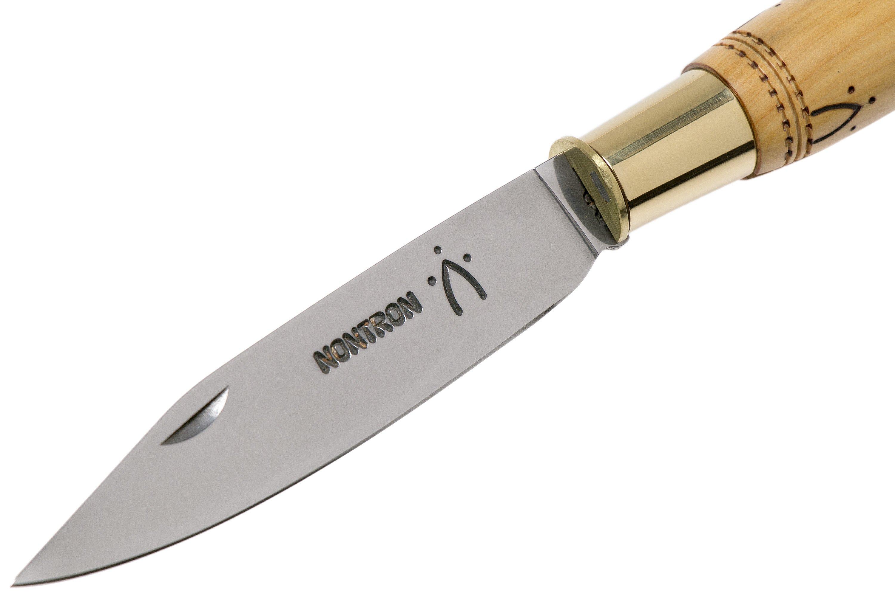 Nontron No. 25 Turning Ferrule, Boxwood, clog shape NN25 coltello da ...