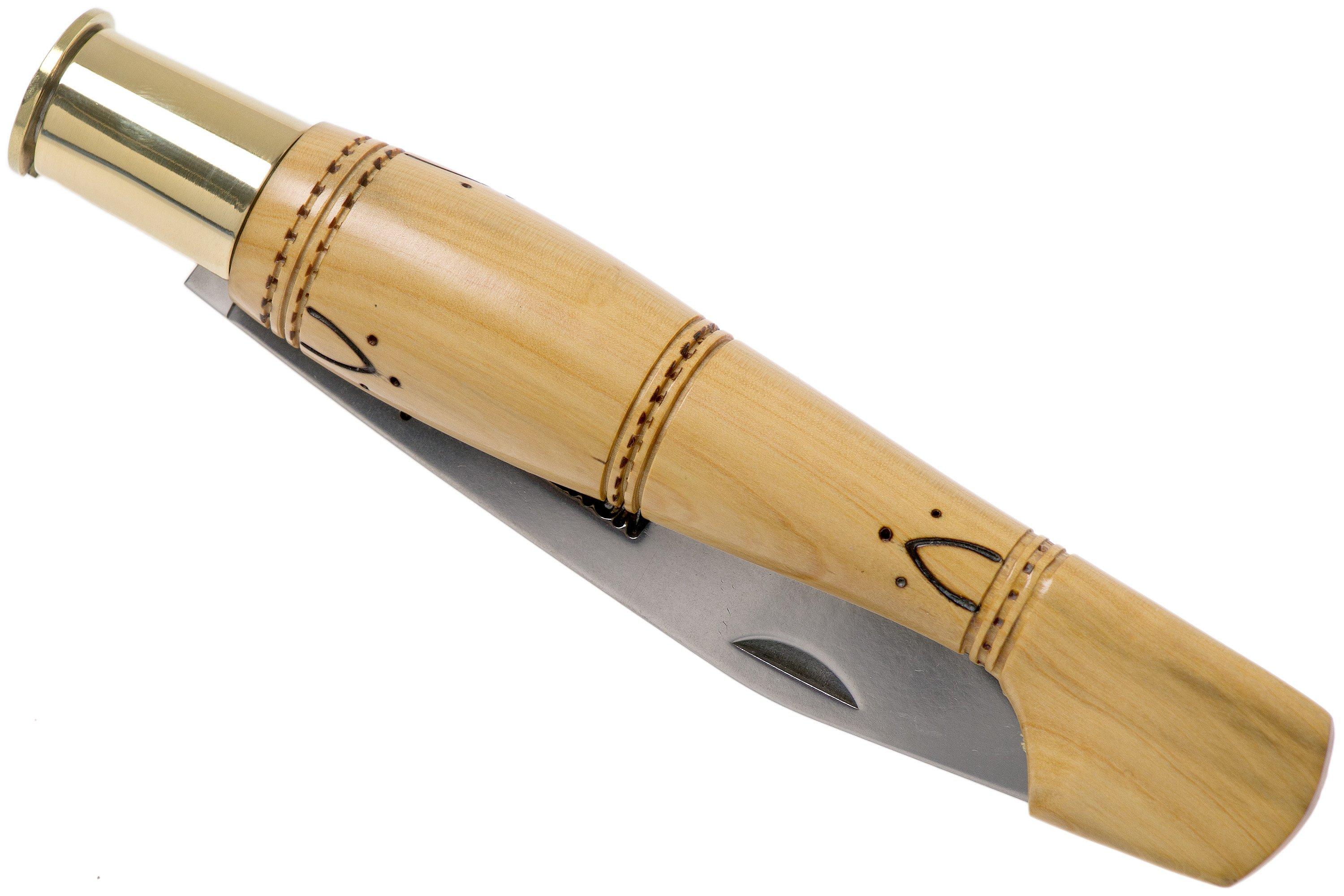 Nontron No. 25 Turning Ferrule, Boxwood, clog shape NN25 pocket knife ...