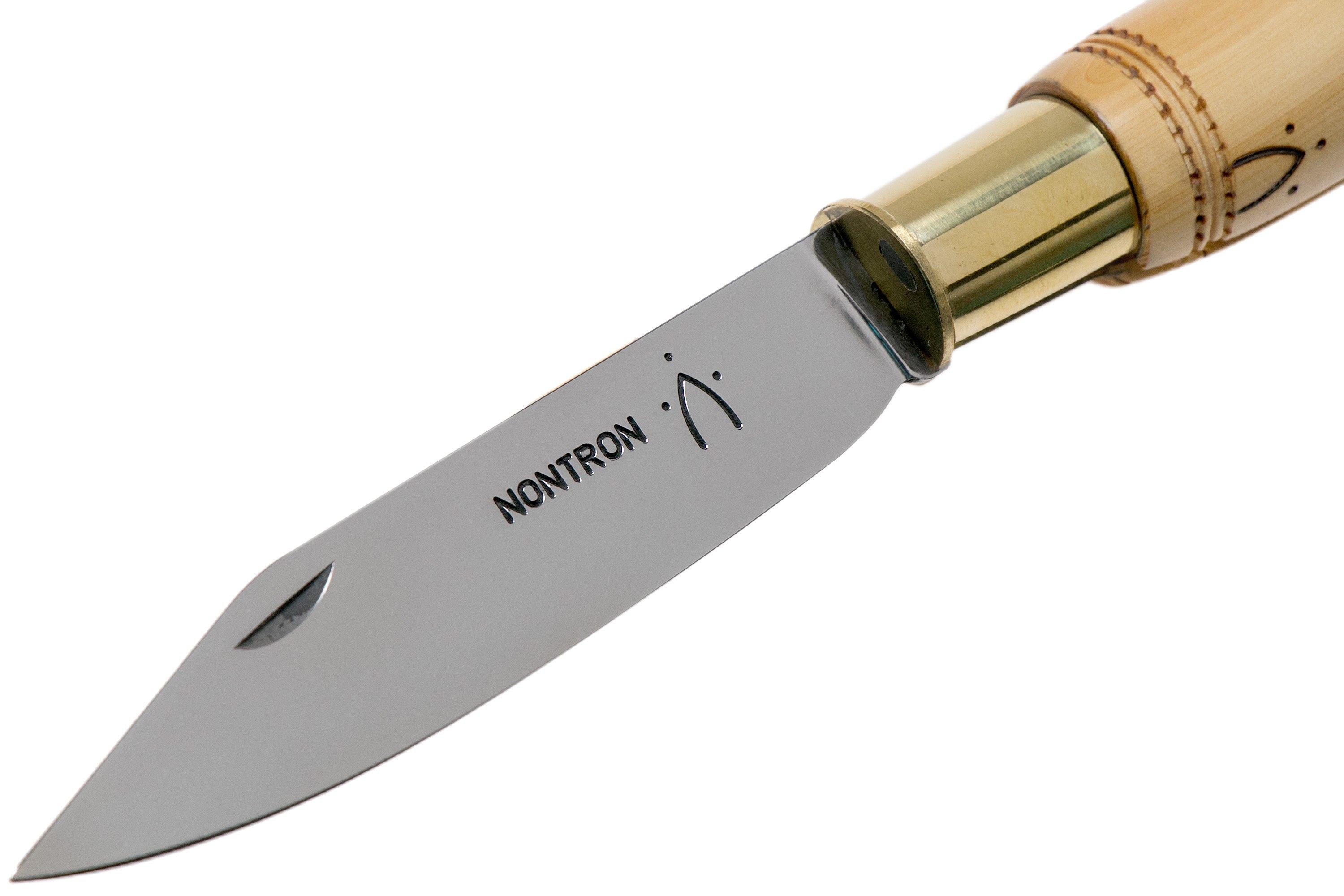 Nontron No. 30 Turning Ferrule, Boxwood, ball shape NN30BO pocket knife ...