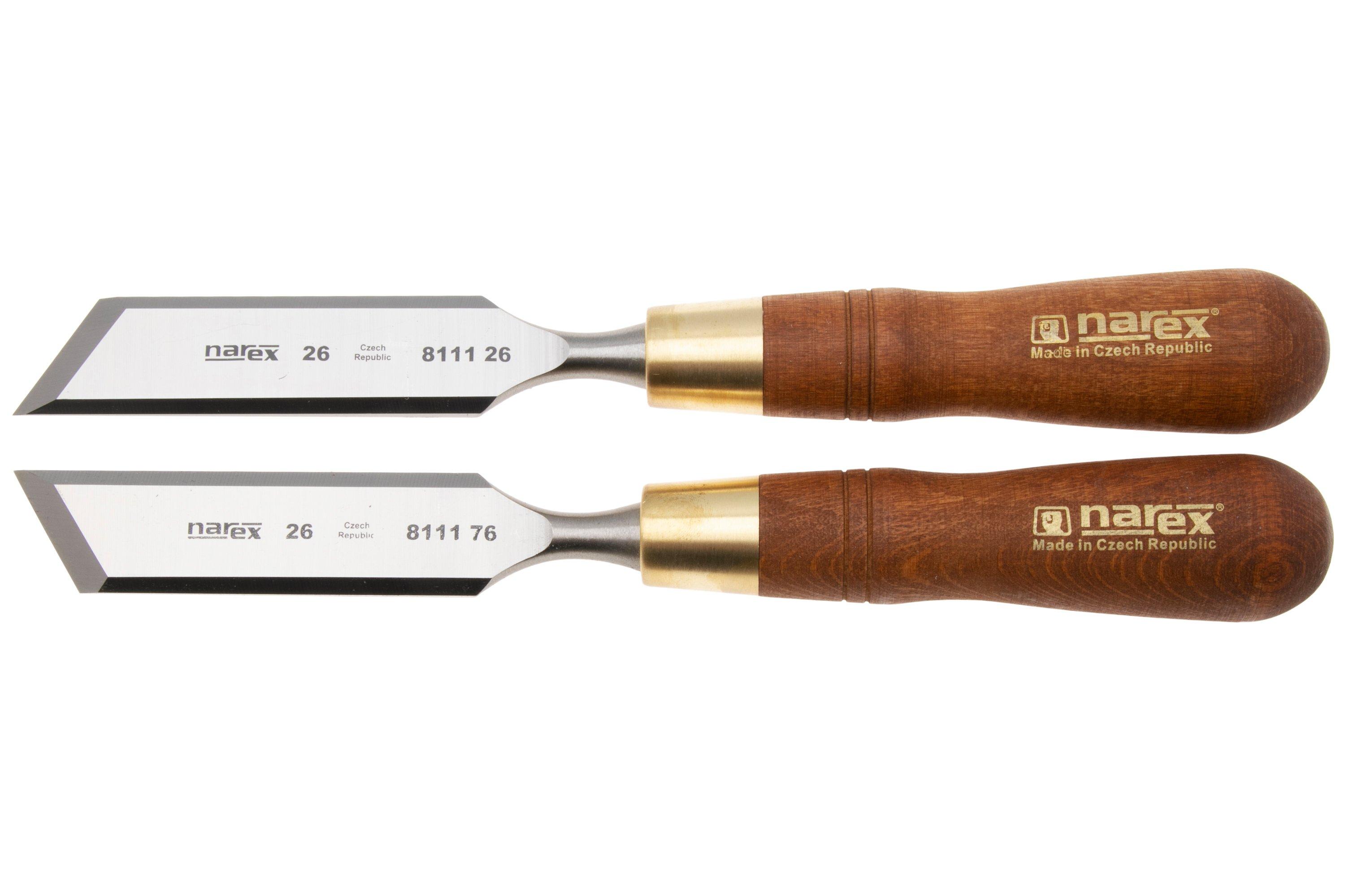 Zestaw dłut stolardkich skośnych Narex Wood Line Plus Skew Chisel Set ...