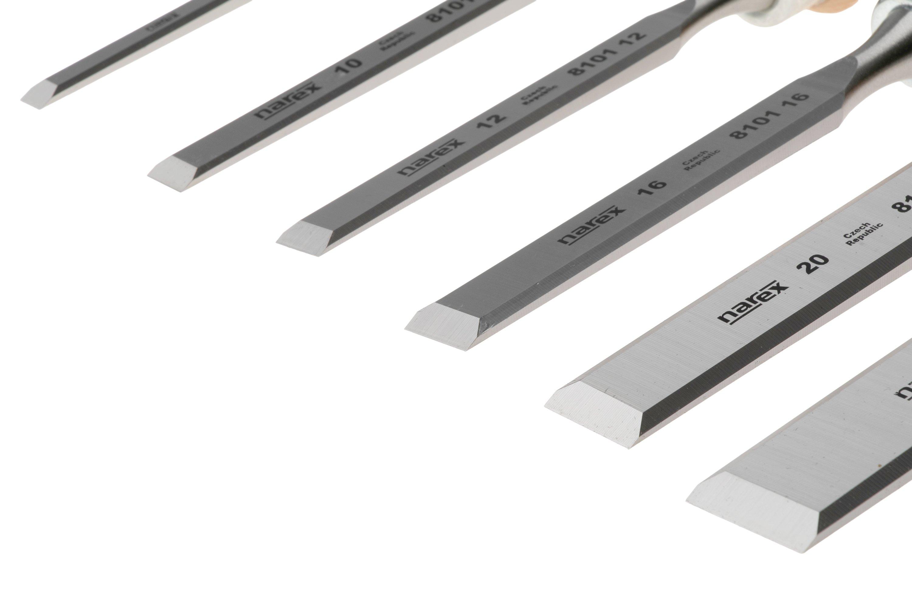 Narex Wood Line Profi Bevel Edge Chisel Set 853055, 6-10-12-16-20-26 mm ...