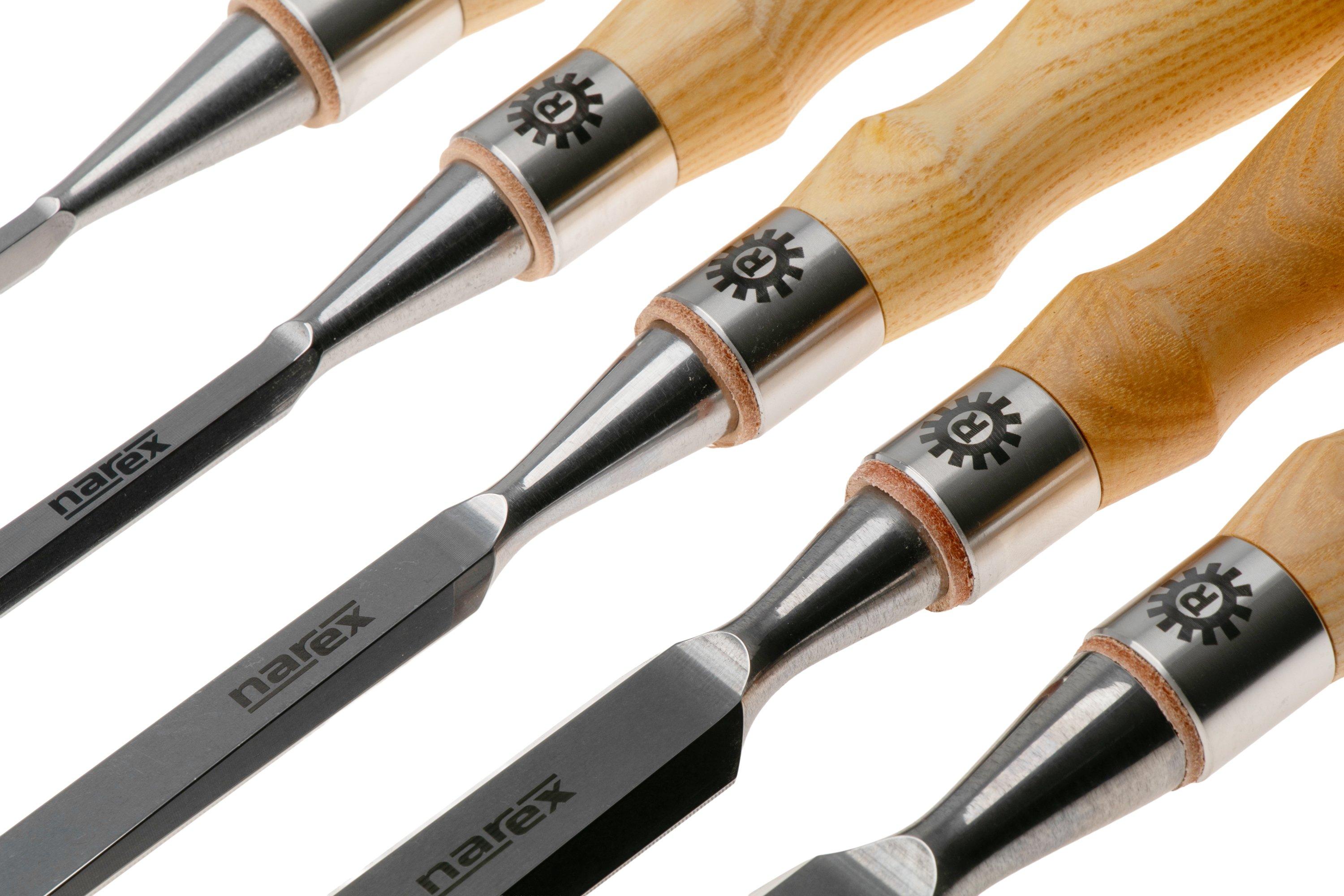 Narex Richter Premium Bevel Edge Chisel Set 853600, 6-10-12-19-26 mm, 5 ...