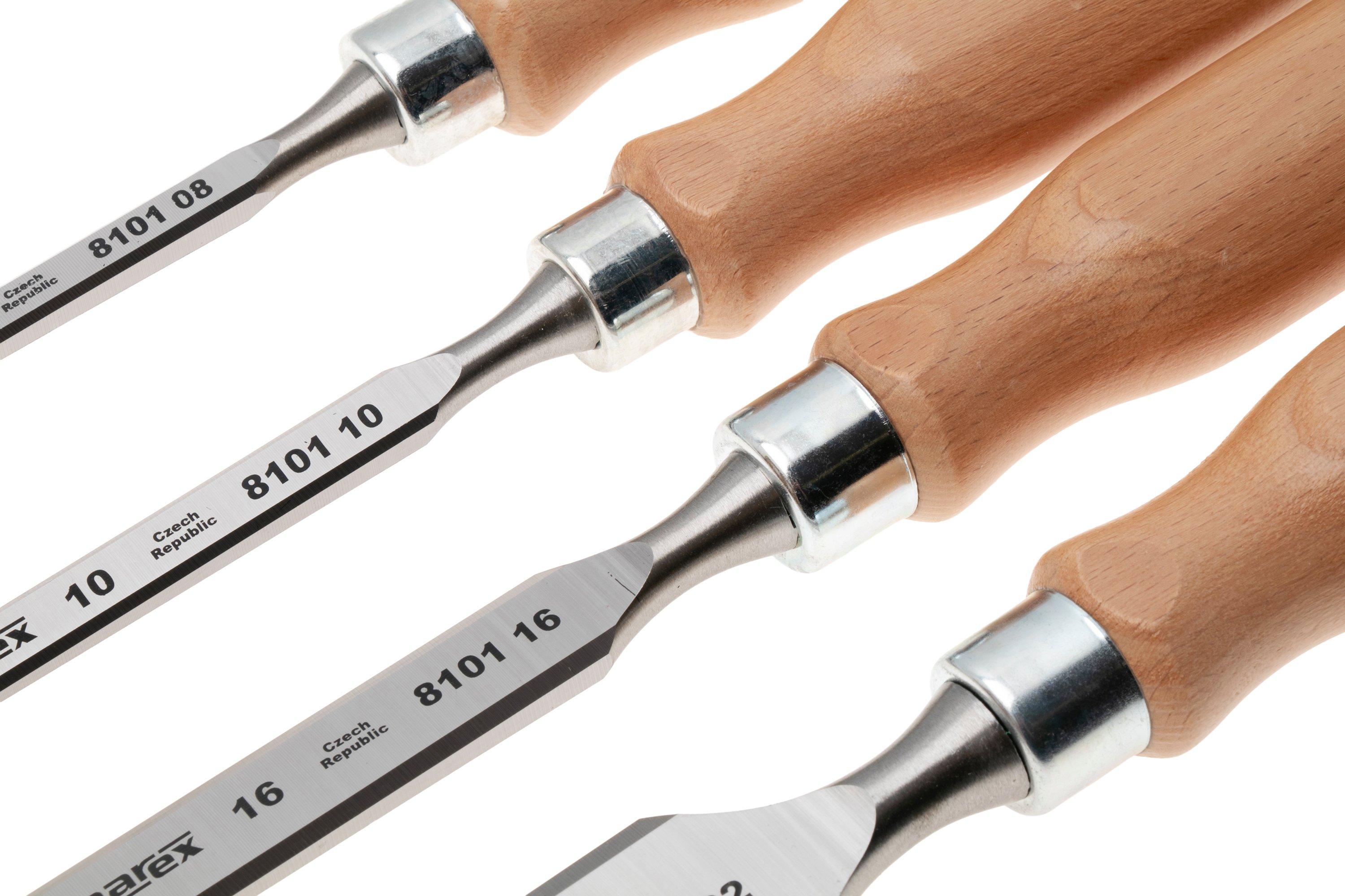 Narex Wood Line Profi Bevel Edge Chisel Set 863110, set de 4 burins 8 ...