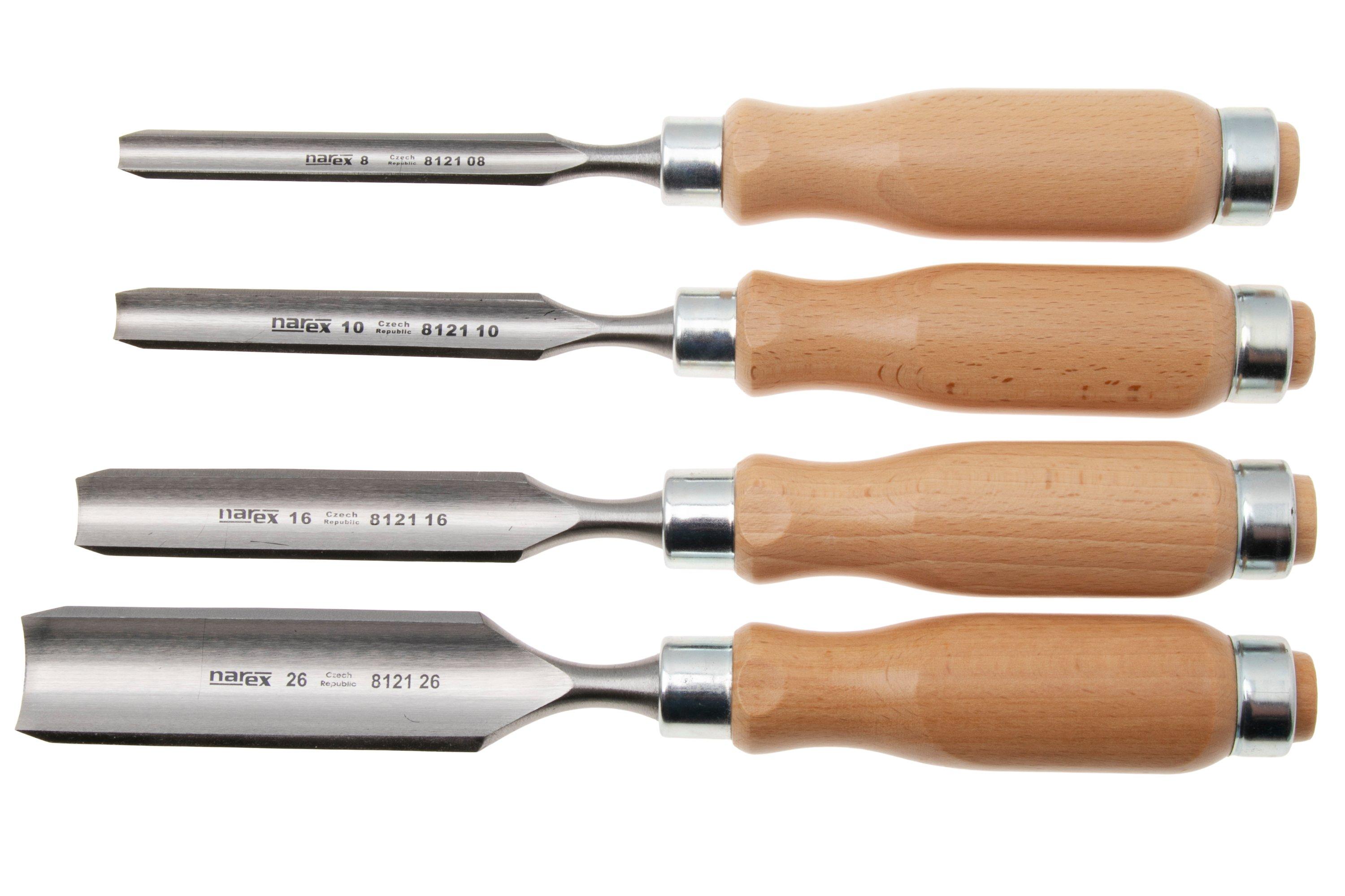 Narex Wood Line Profi Gouge Set 863510, conjunto de goivas 8-10-16-26 ...