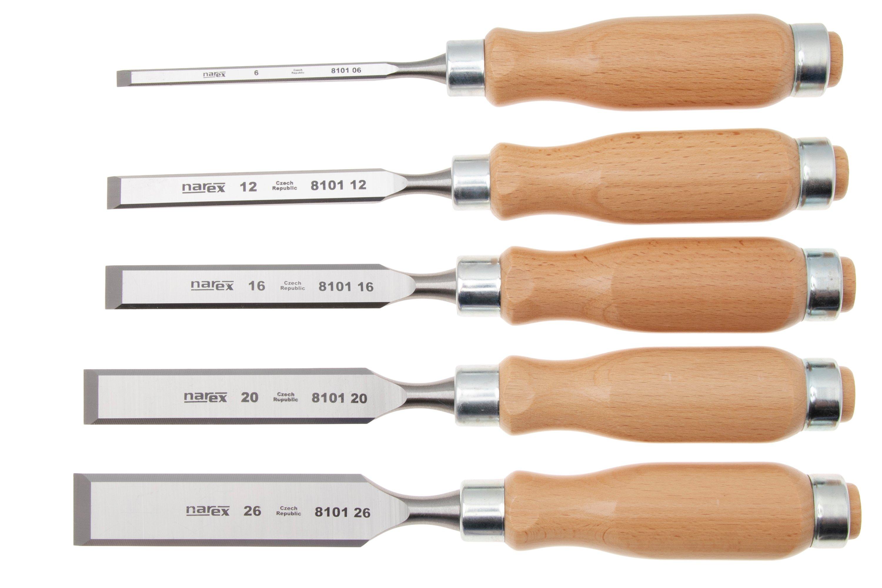Narex Wood Line Profi Bevel Edge Chisel Set 863801, chisel set 6-12-16 ...
