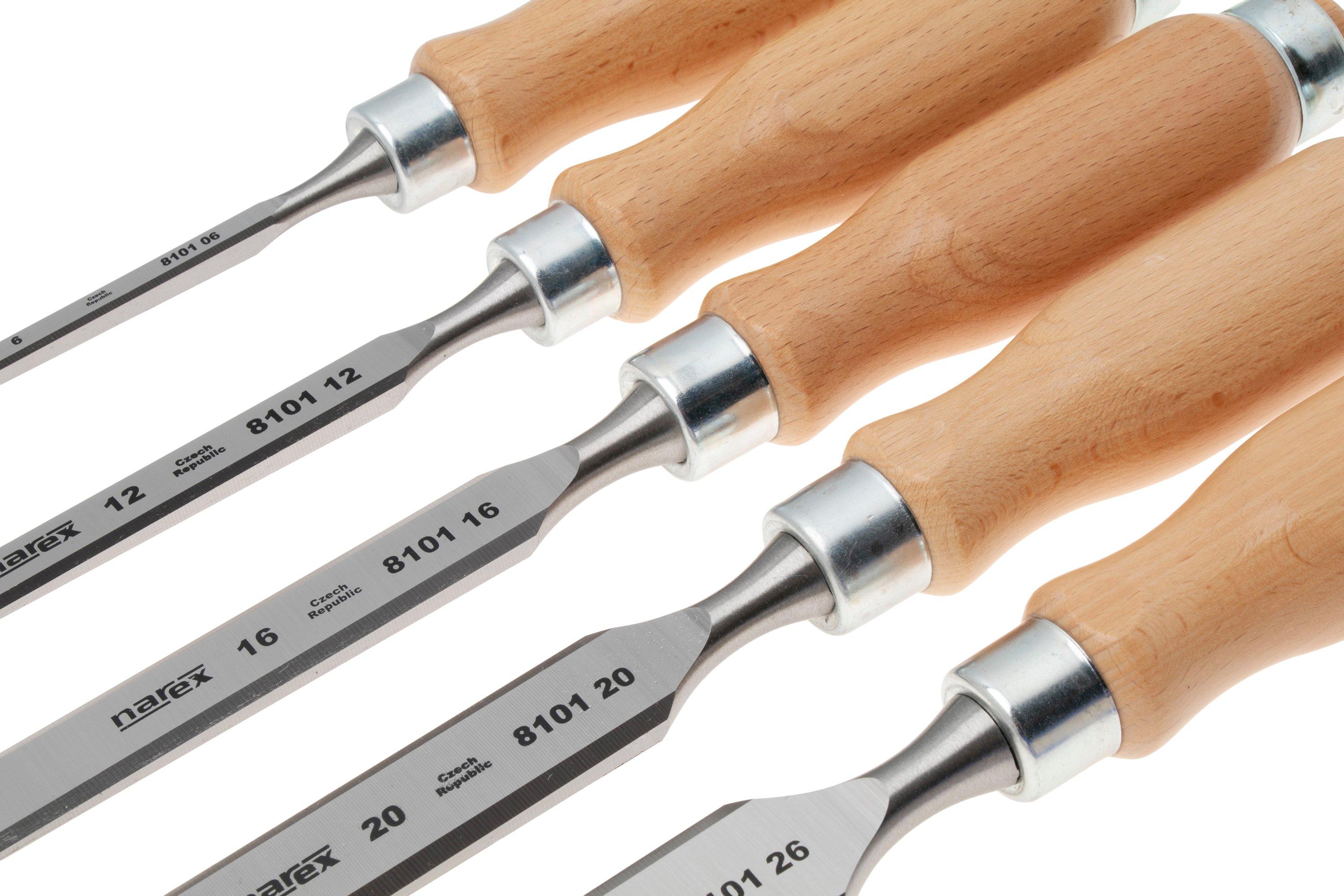Narex Wood Line Profi Bevel Edge Chisel Set 863801, beitelset 6-12-16 ...