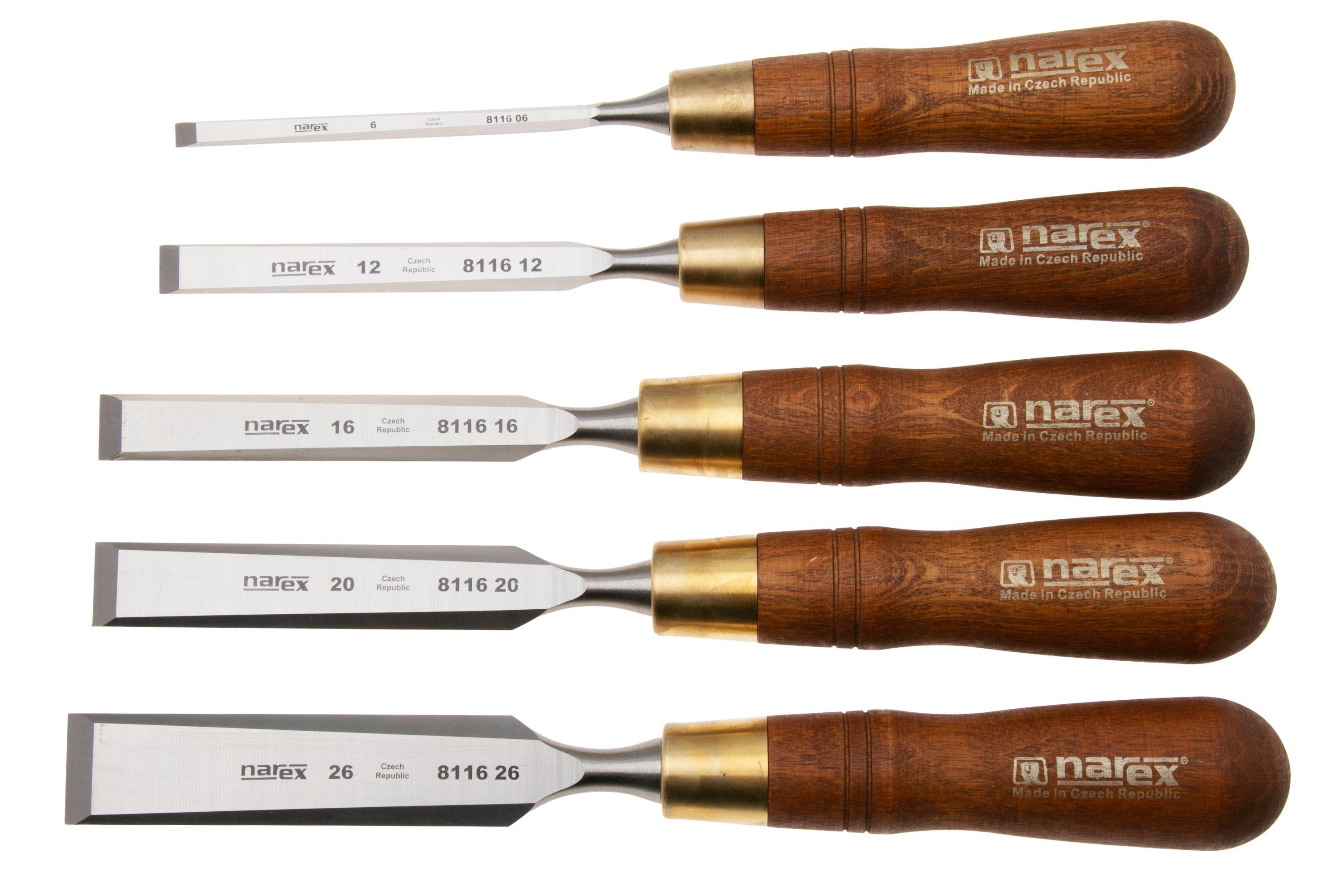 Narex Wood Line Plus Premium Bevel Edge Chisel Set 863821, chisel set 6 ...