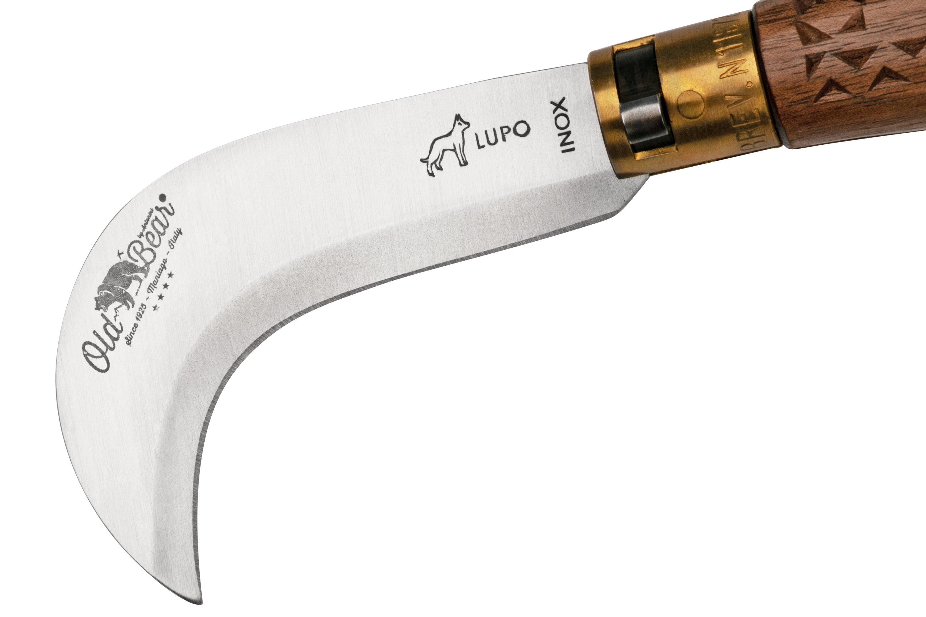 Old Bear Pruning Carved Walnut S, 9747-17-LNI pruning knife ...