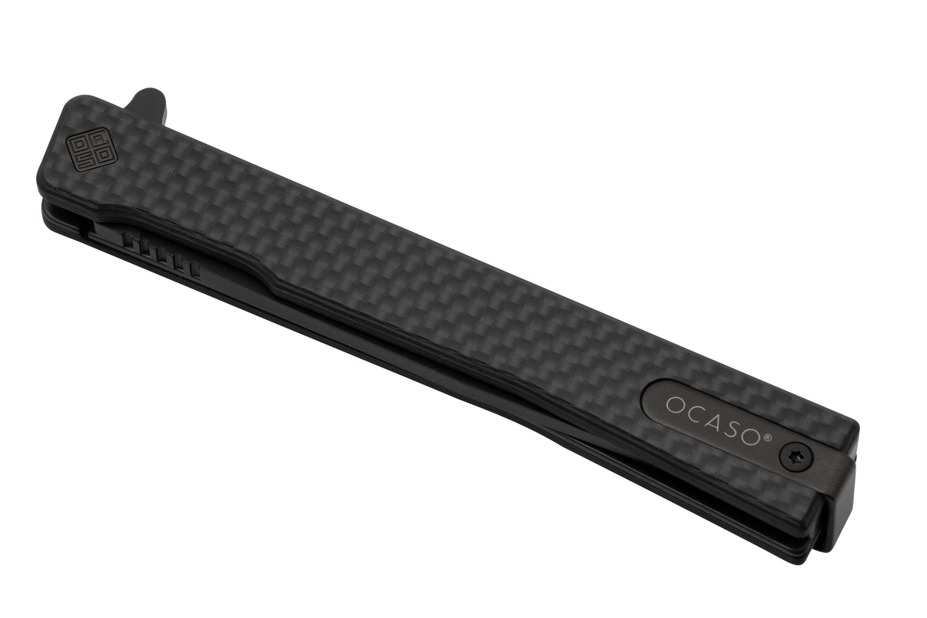 Ocaso Solstice 10CFB Carbon Fiber Black, pocket knife | Advantageously ...