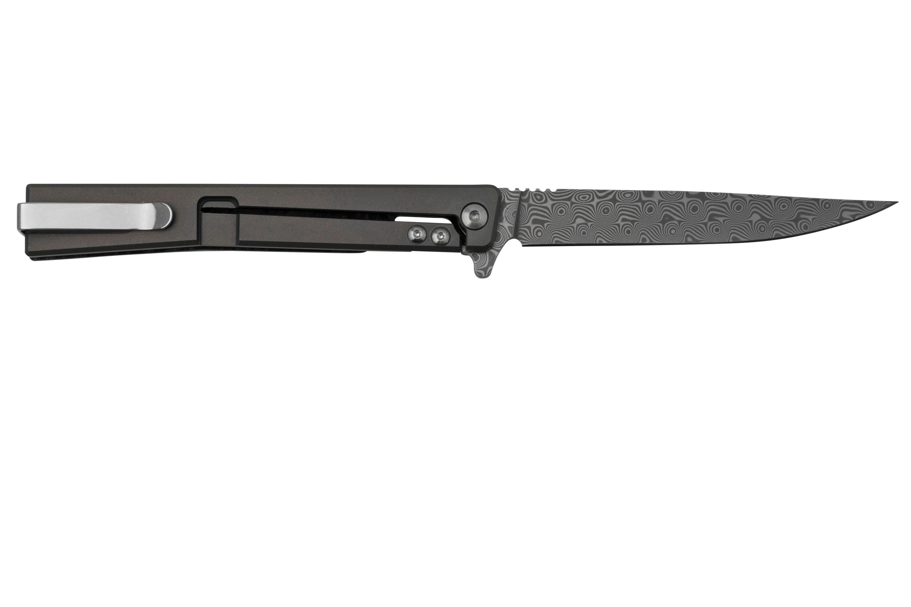 Ocaso Solstice Damascus 10IFG Fat Carbon Dark Matter Bronze, navaja ...