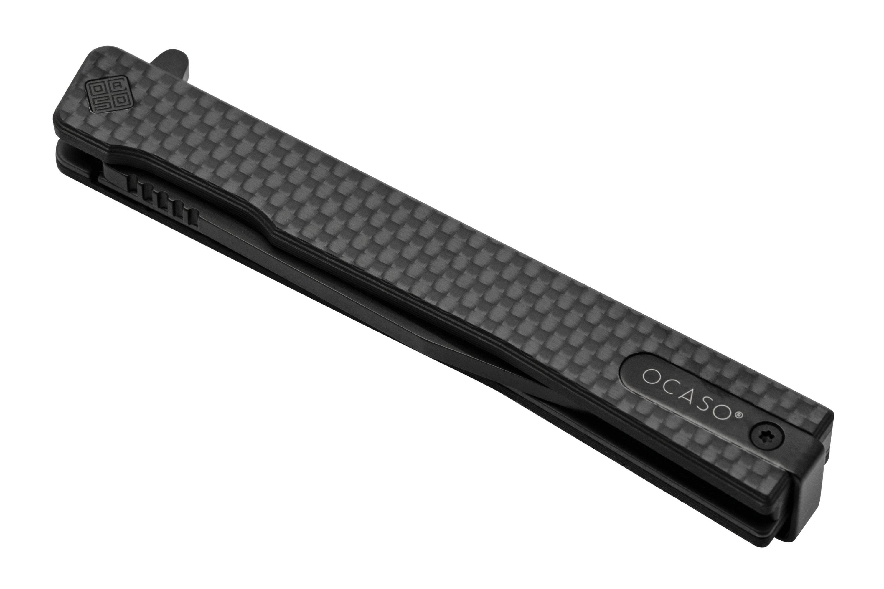 Ocaso Solstice 8WFB, S35VN Wharncliffe Black Carbon, navalha | Compras ...