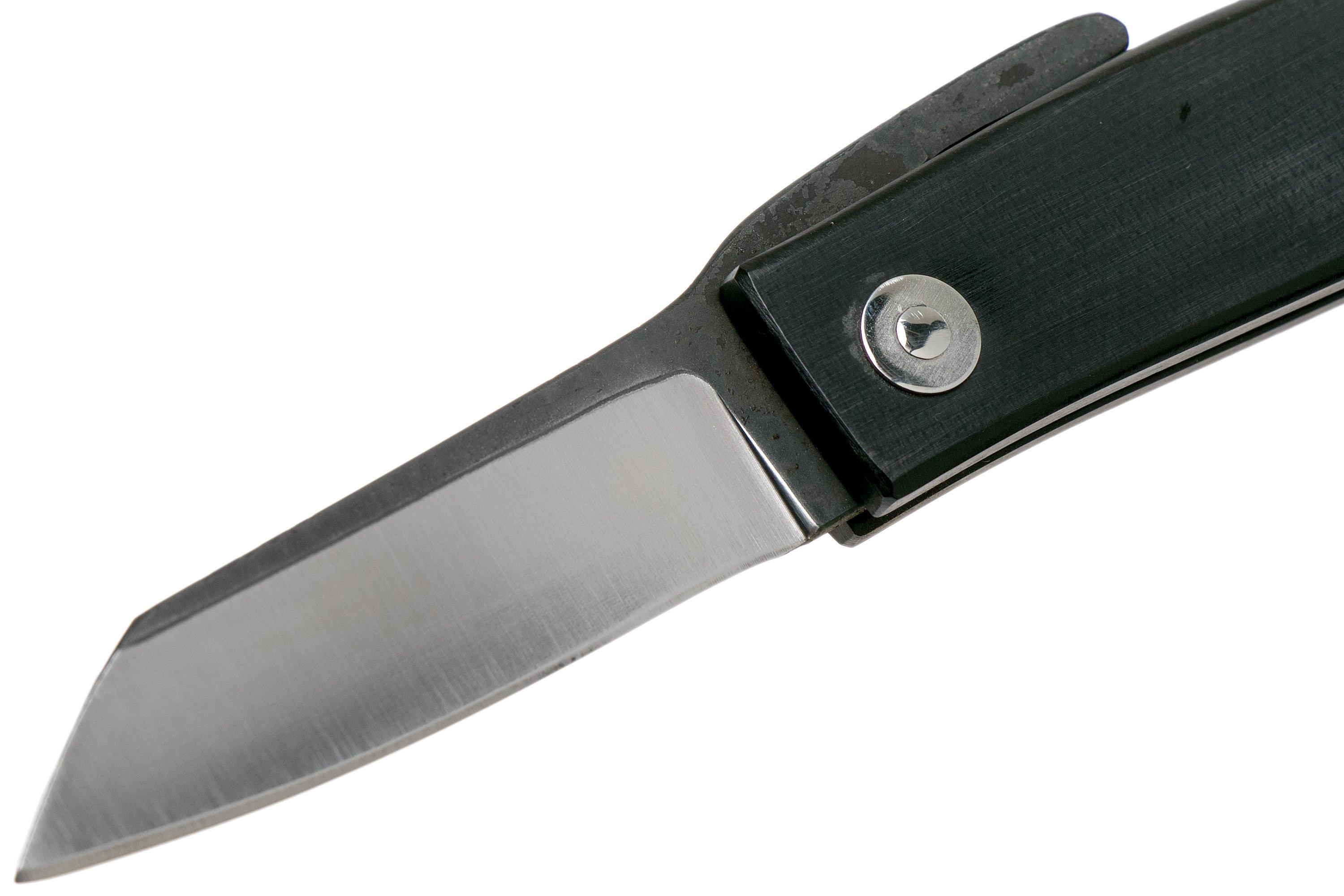 Ohta FK5 Higonokami-pocket knife, Black Canvas Micarta | Advantageously ...