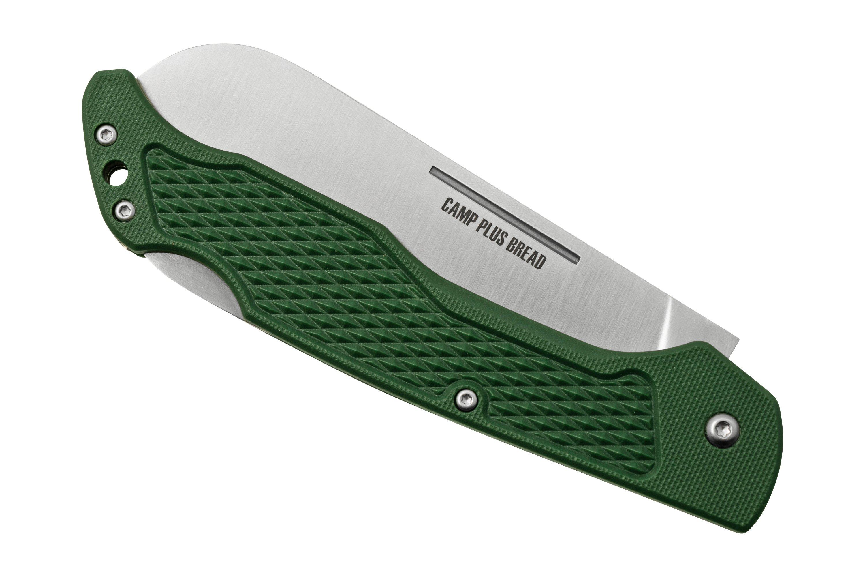 Ontario OKC Camp Plus Bread Folder 4310, Green GFN pocket knife ...