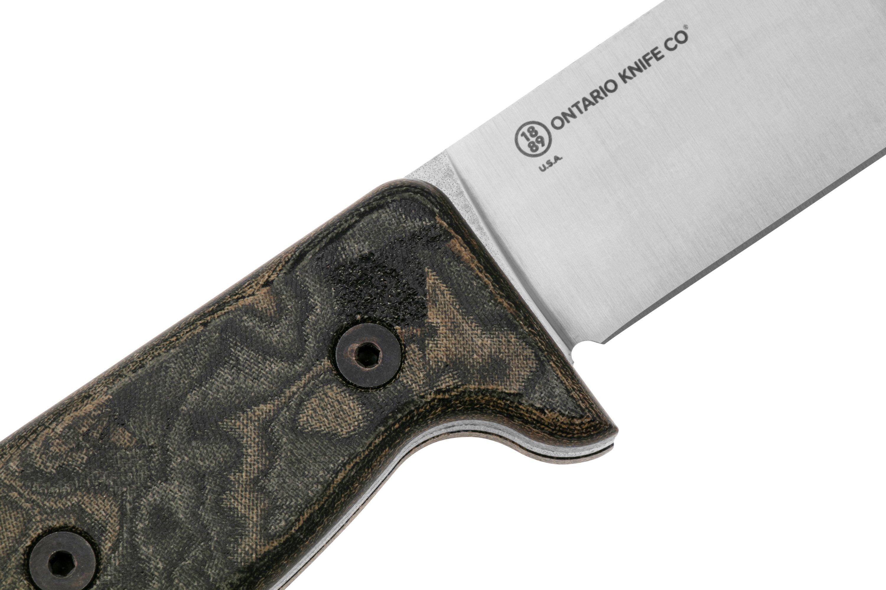Ontario Black Bird ML5 Micarta 7502 survival knife, Paul Scheiter ...