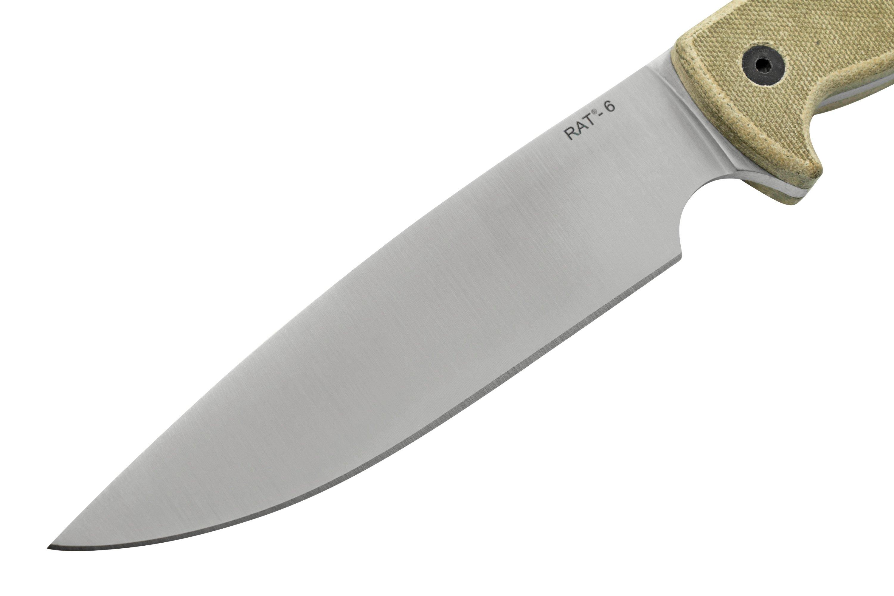 Ontario OKC RAT-6 8659, Satin S35VN, Standard Micarta survival knife ...