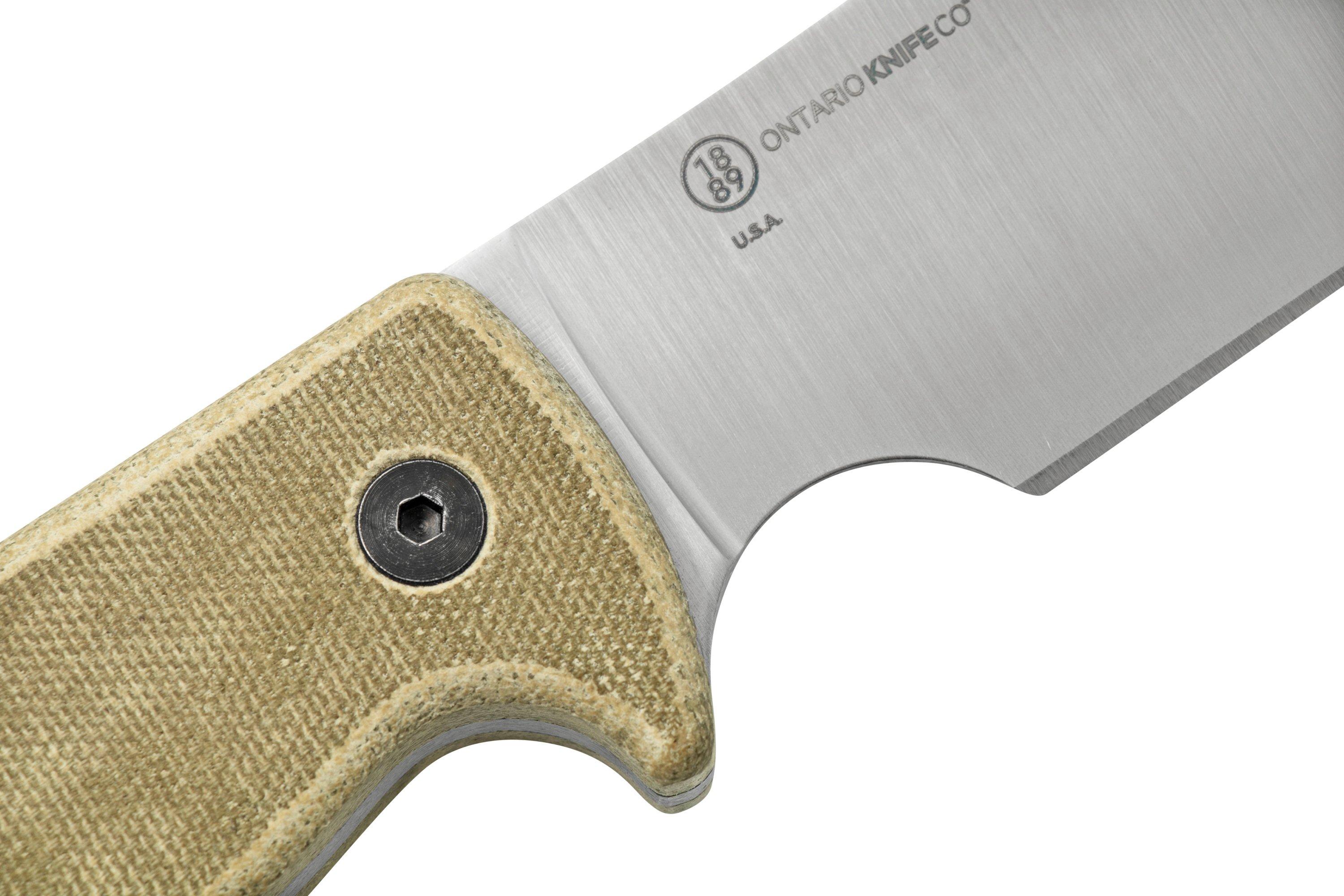 Ontario OKC RAT-6 8659, Satin S35VN, Standard Micarta survival knife ...