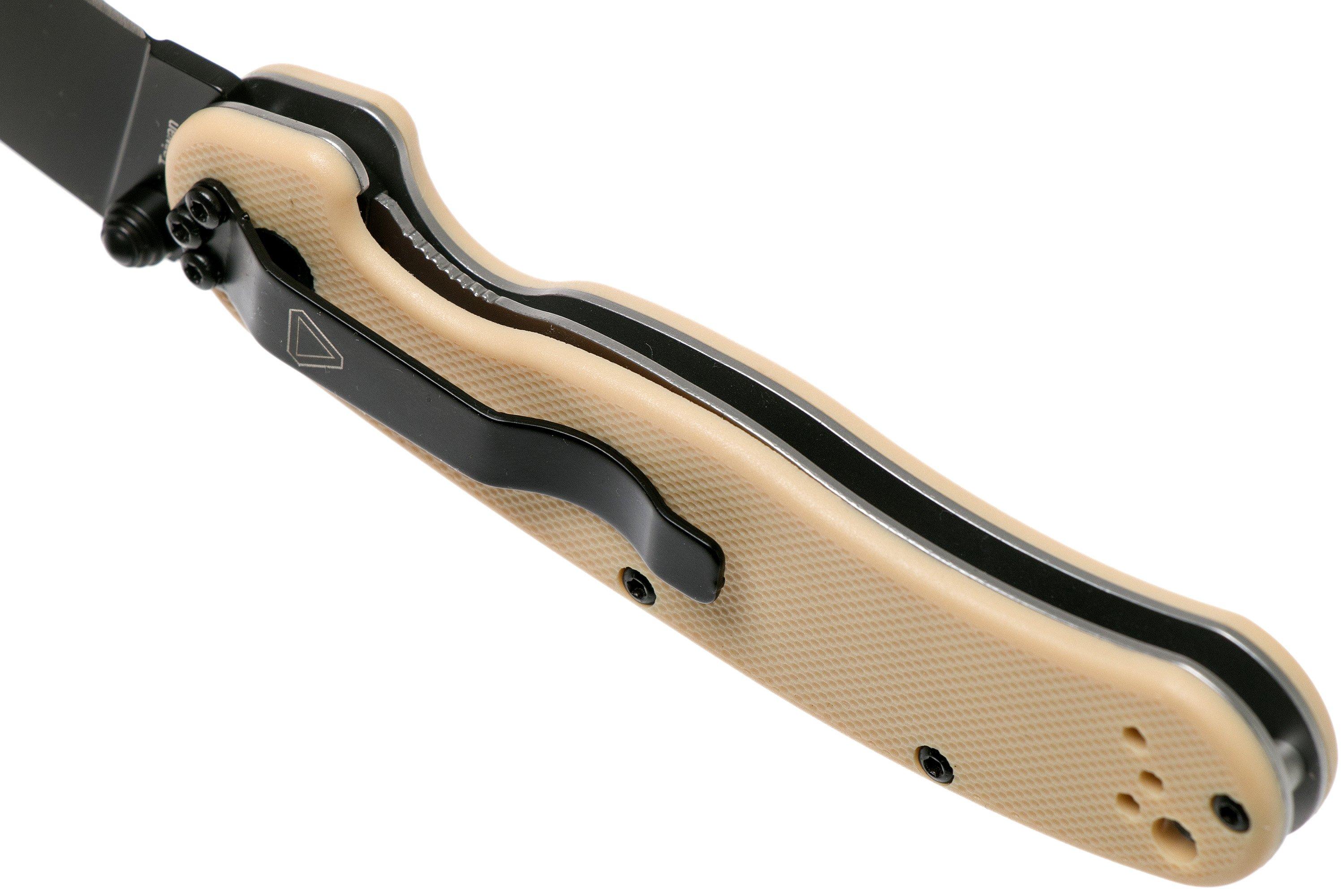 Ontario RAT-2 D2 desert tan, plain edge black, 8830DT | Advantageously ...