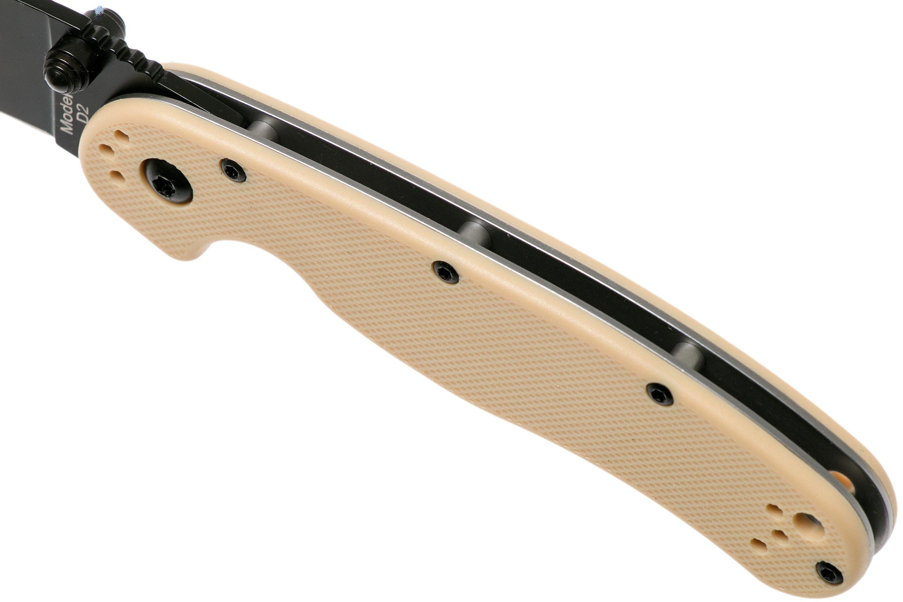 Ontario RAT-2 D2 desert tan, plain edge black, 8830DT | Advantageously ...