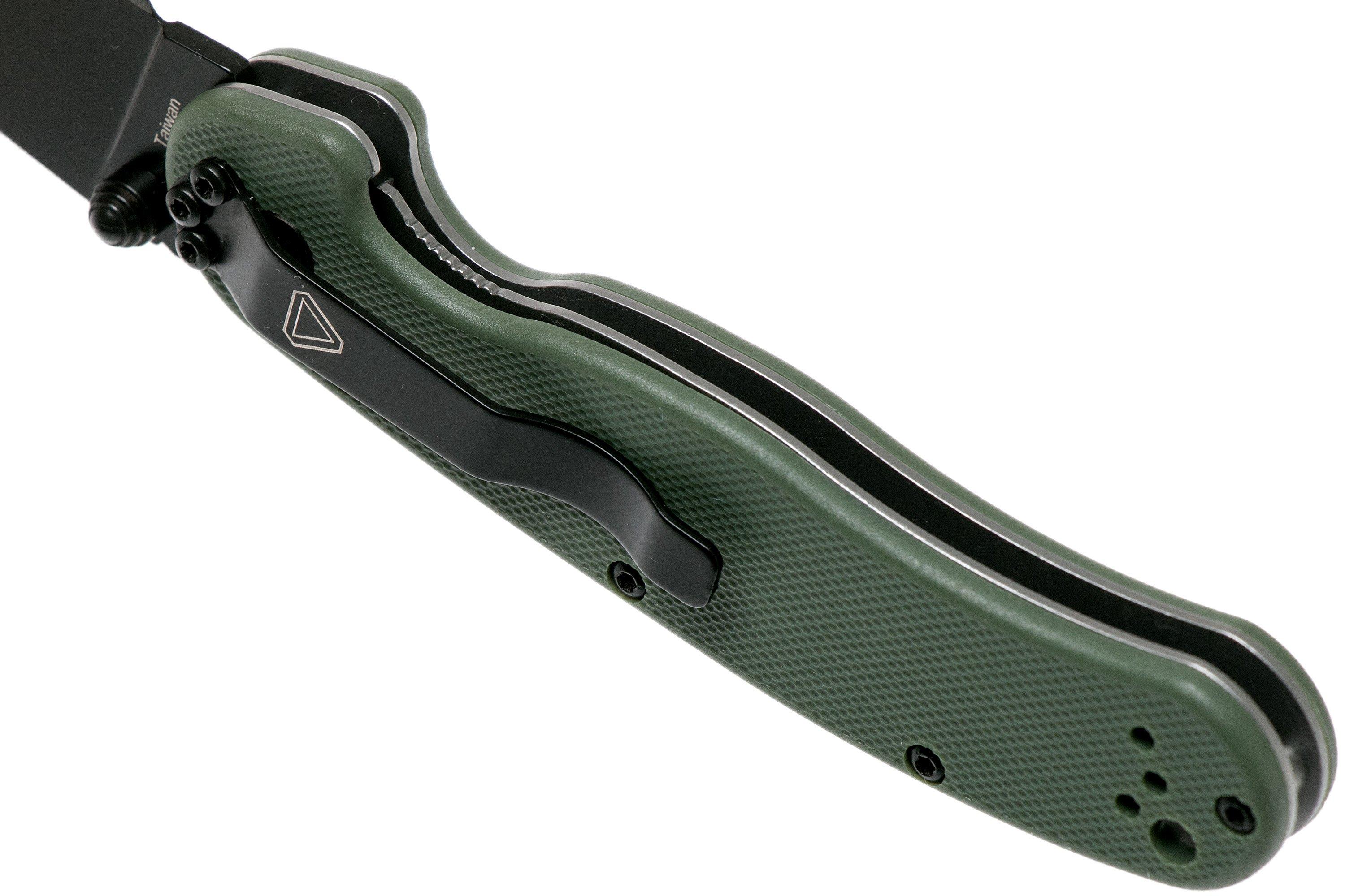 Ontario RAT-2 D2 od green, plain edge black, 8830OD | Advantageously ...