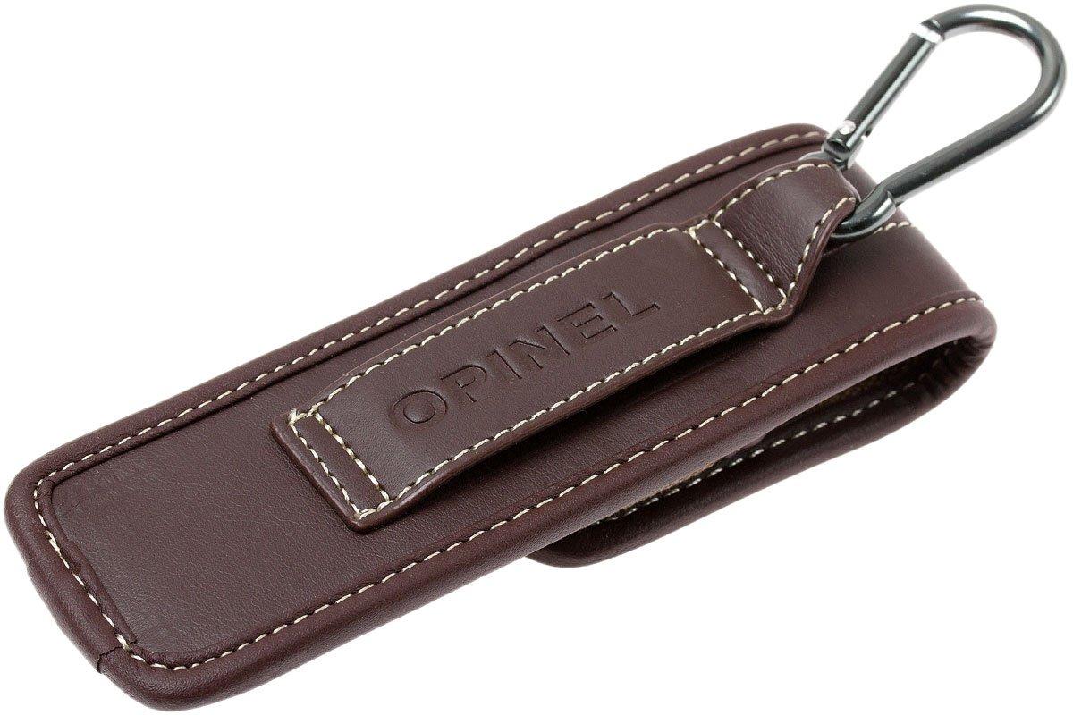 Opinel sheath M, leather and canvas fabric | Advantageously shopping at ...