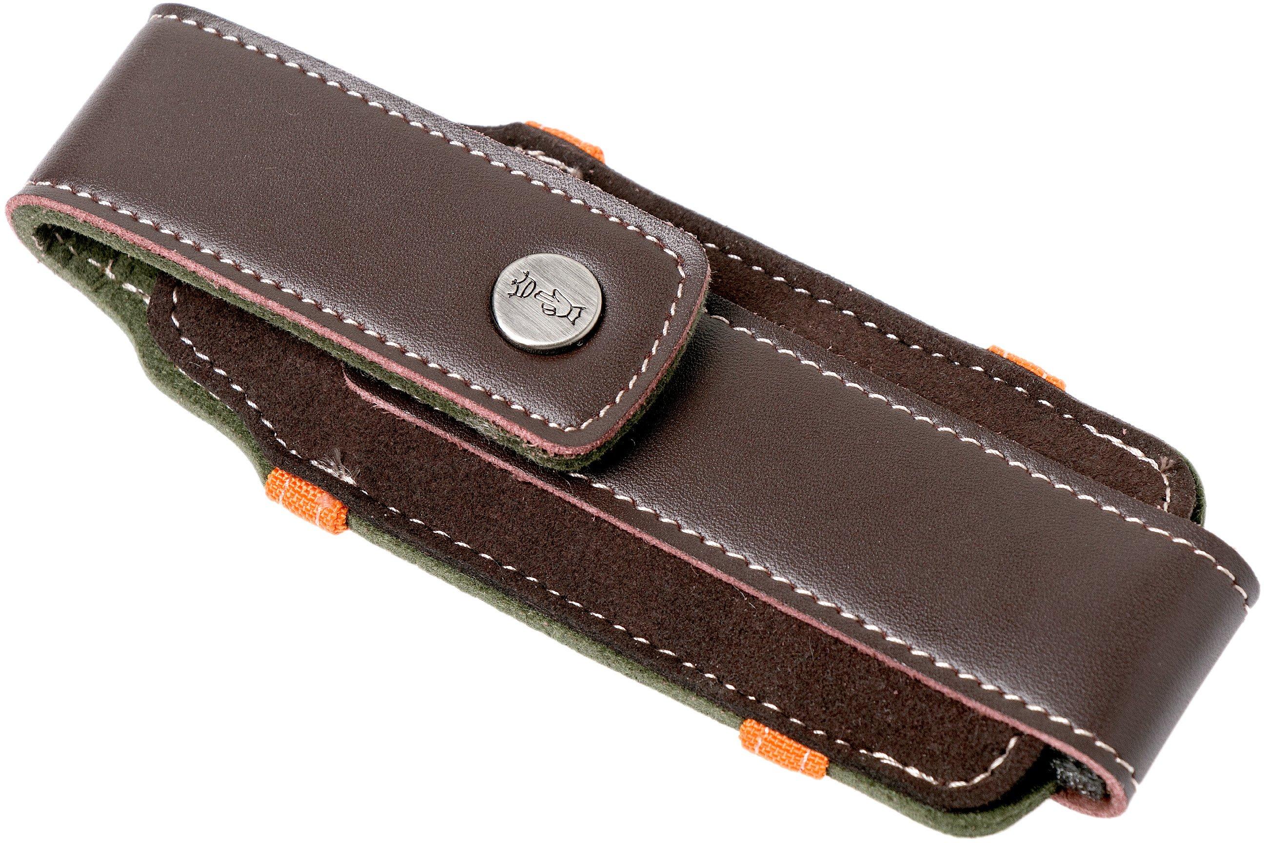 Opinel sheath L, leather and canvas fabric | Advantageously shopping at ...