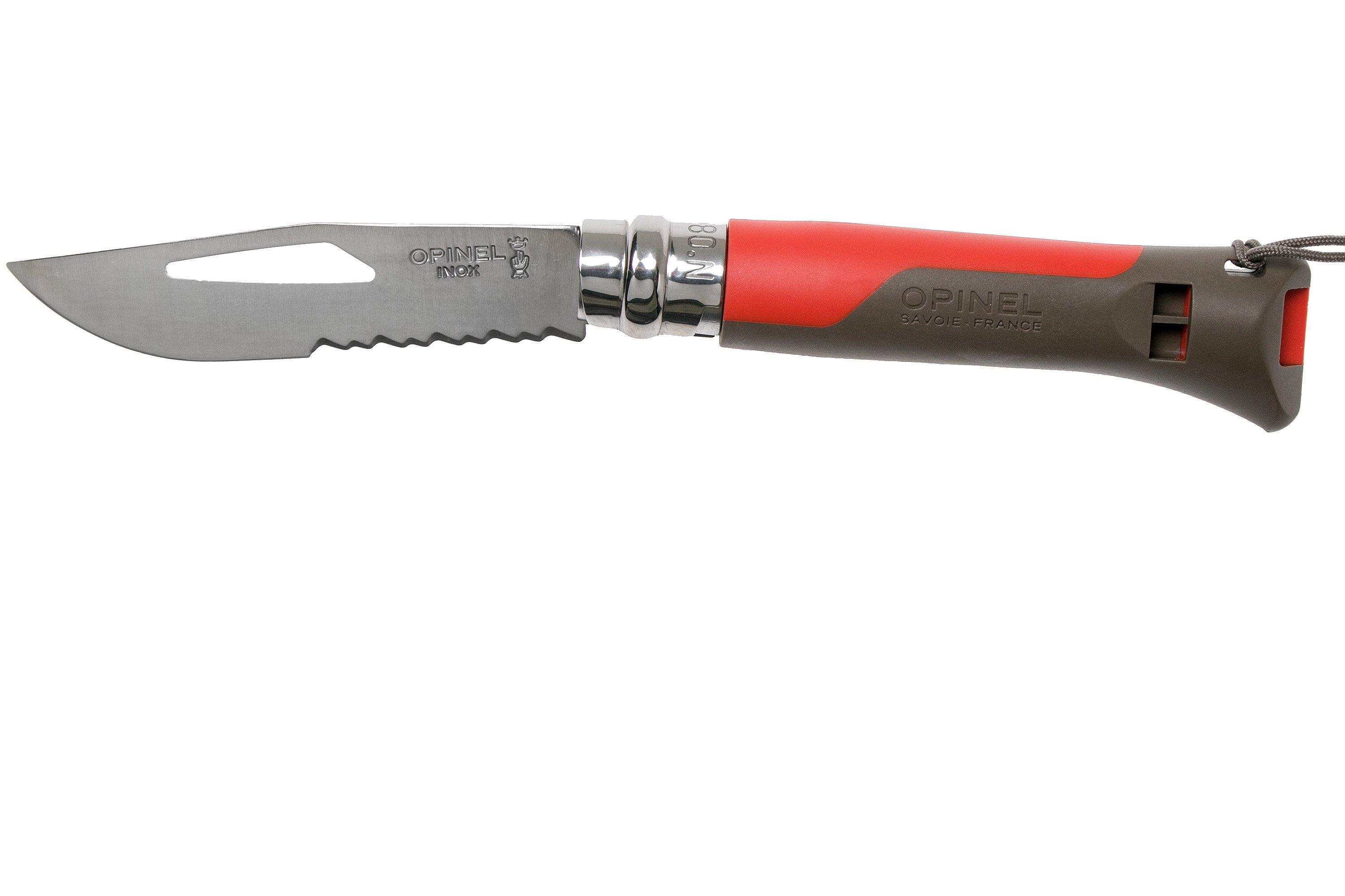 Opinel Outdoor No. 08 pocket knife, Earth Red | Advantageously shopping ...