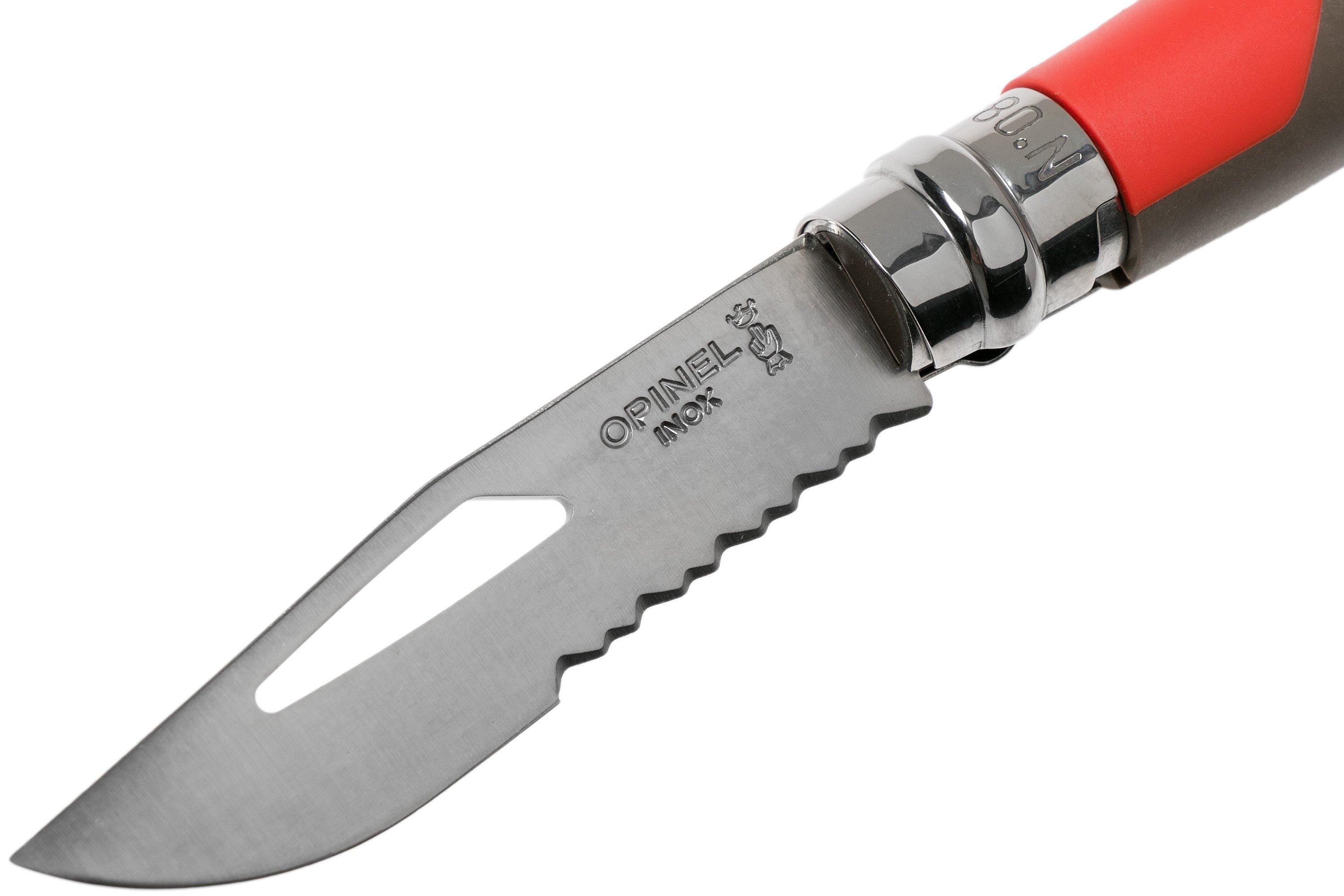 Opinel Outdoor No. 08 pocket knife, Earth Red | Advantageously shopping ...