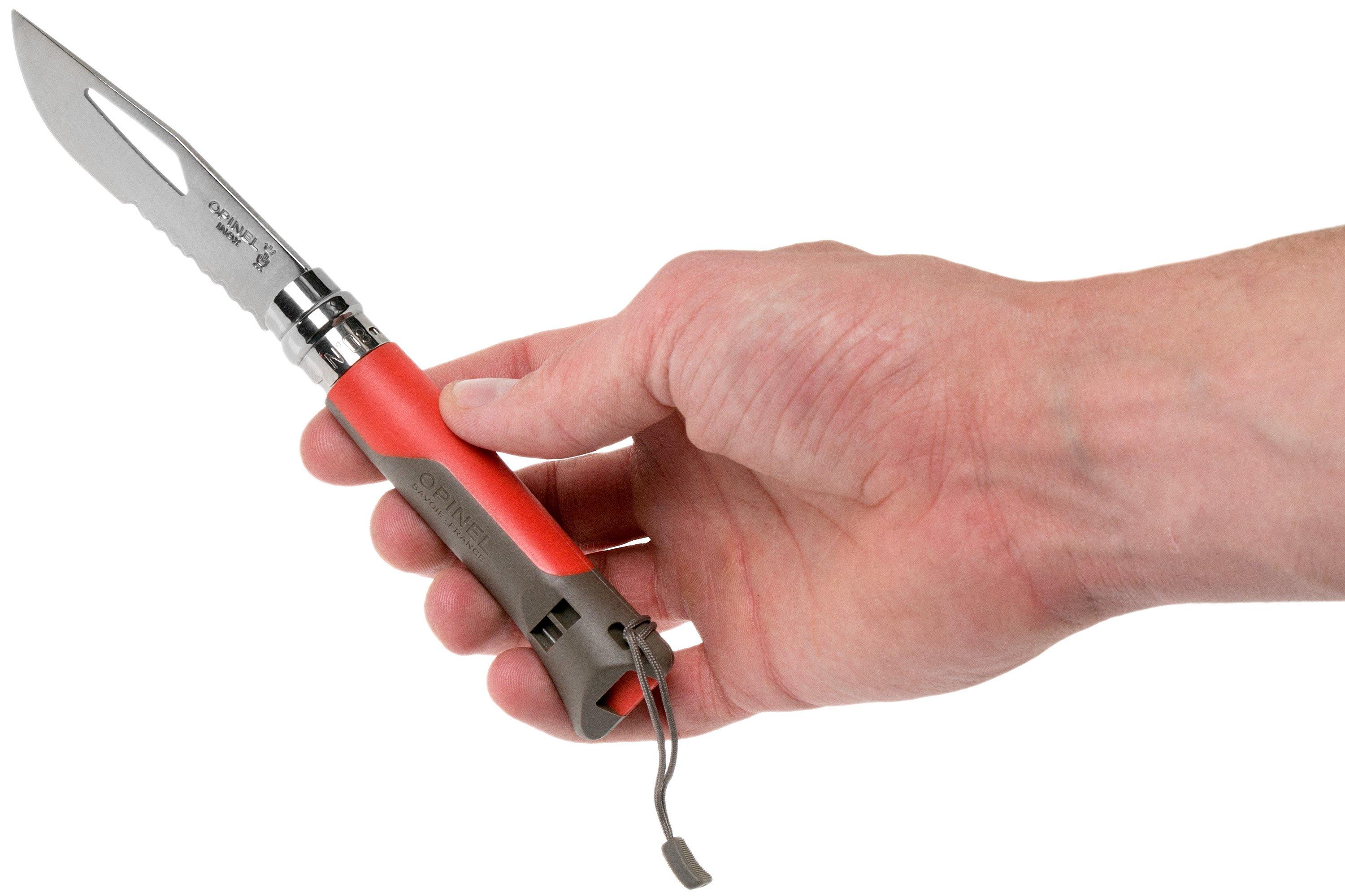 Opinel Outdoor No. 08 pocket knife, Earth Red | Advantageously shopping ...