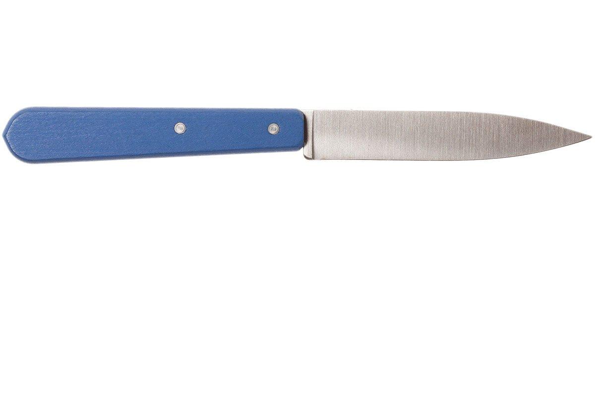 Opinel pointy paring knife N°112, blue | Advantageously shopping at ...