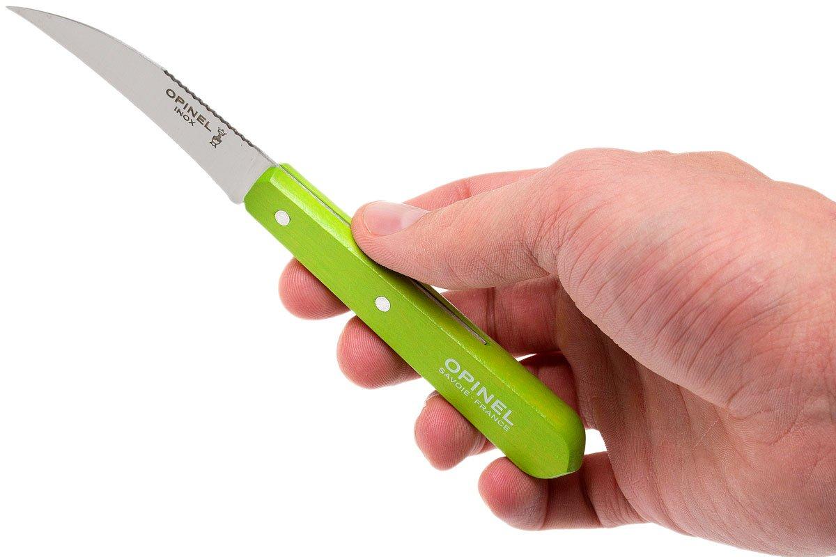 Opinel curved turning knife No 114, green, 001925 | Advantageously ...