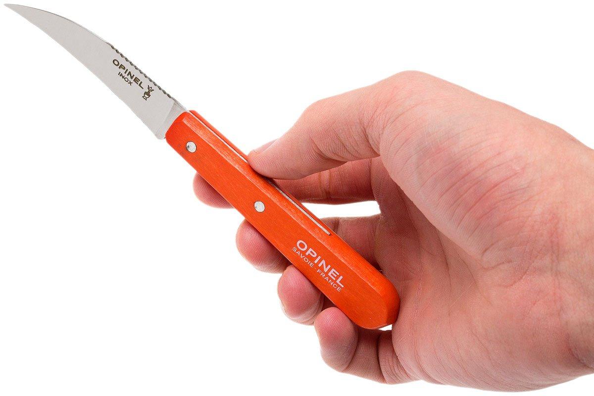 Opinel curved turning knife No 114, orange, 001926 | Advantageously ...