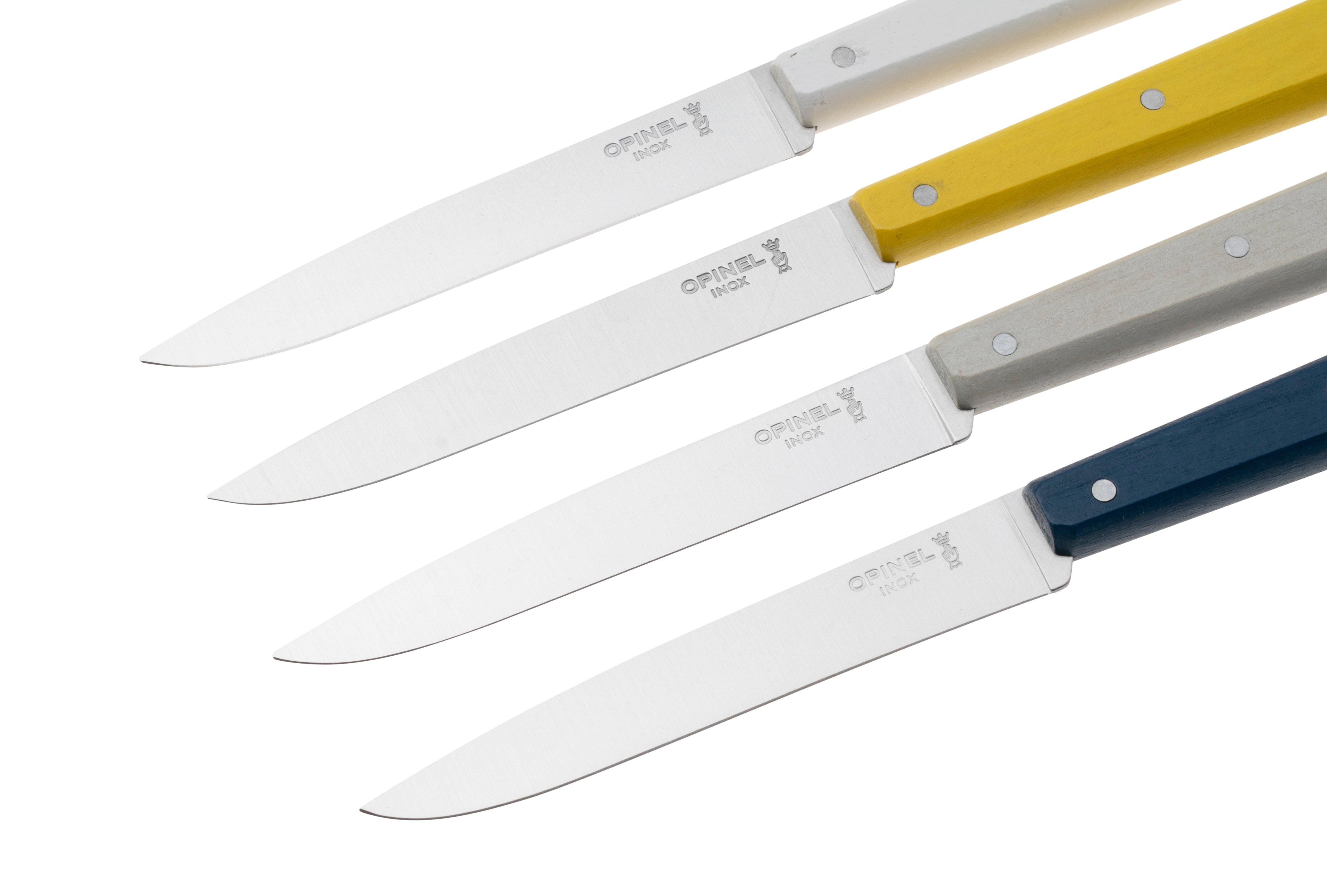 Opinel Bon Appetit 2040 Celestial, 4-piece table knife set ...