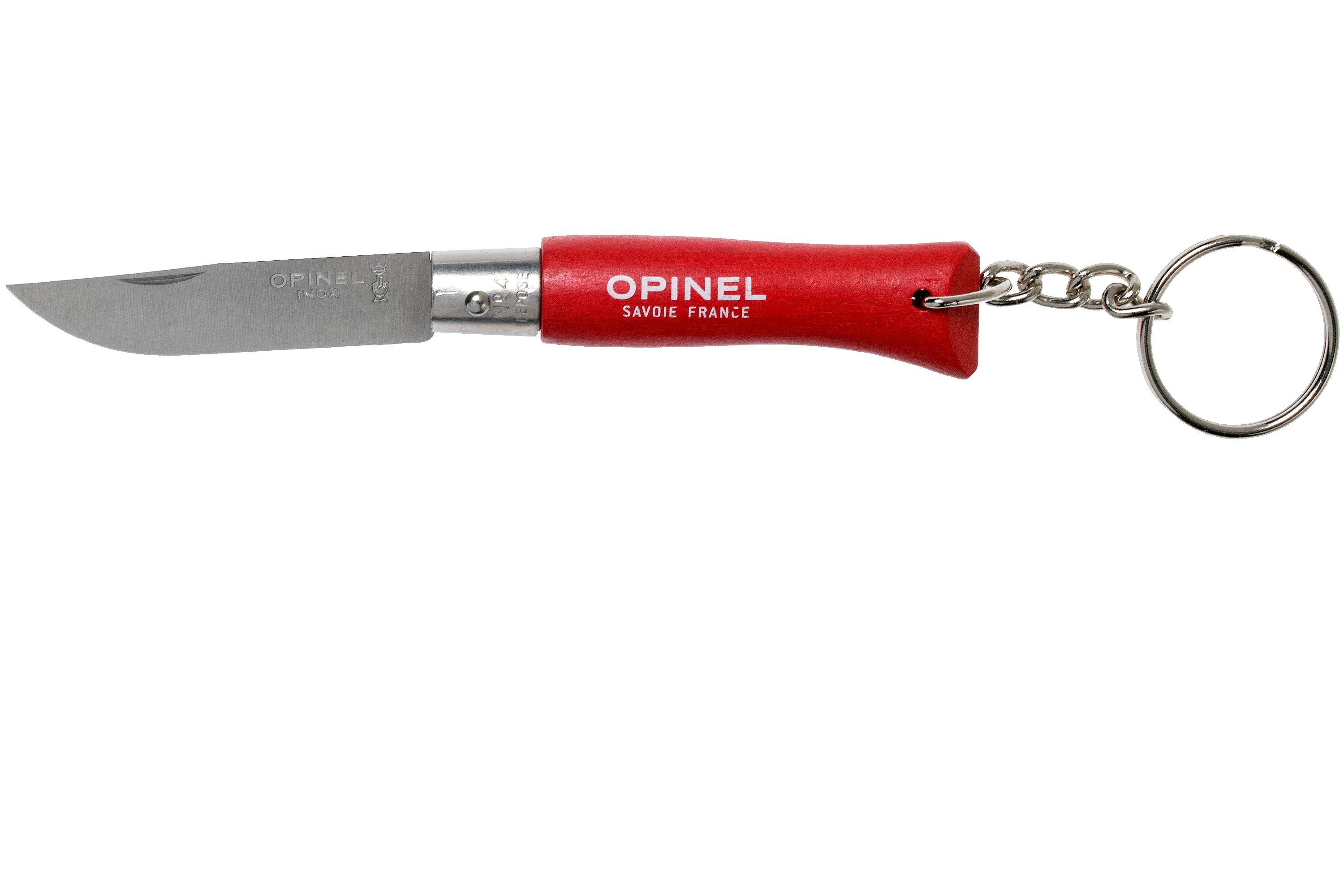 Opinel No. 04RV Keyring pocket knife, Red | Advantageously shopping at ...