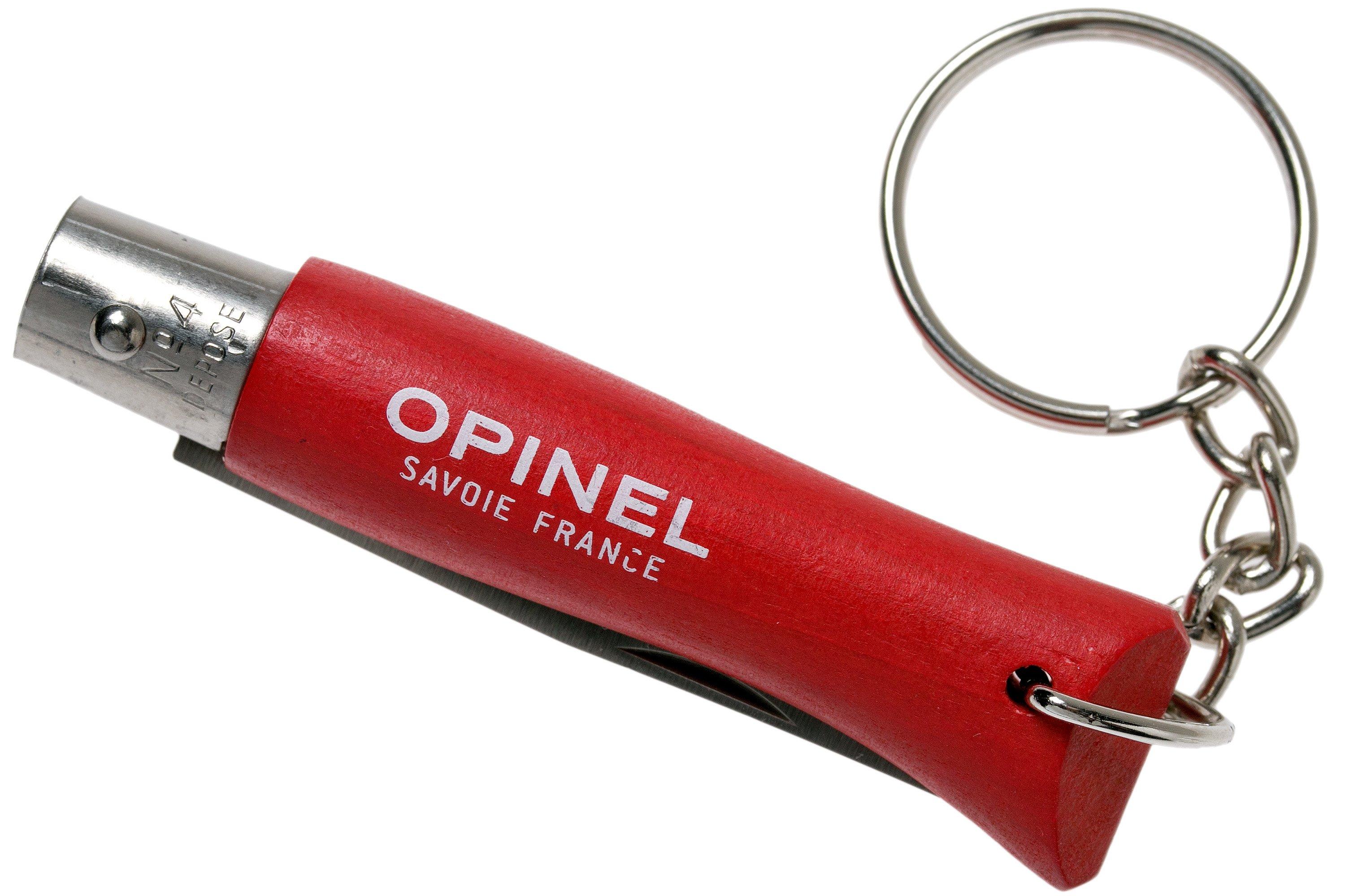 Opinel No. 04RV Keyring pocket knife, Red | Advantageously shopping at ...