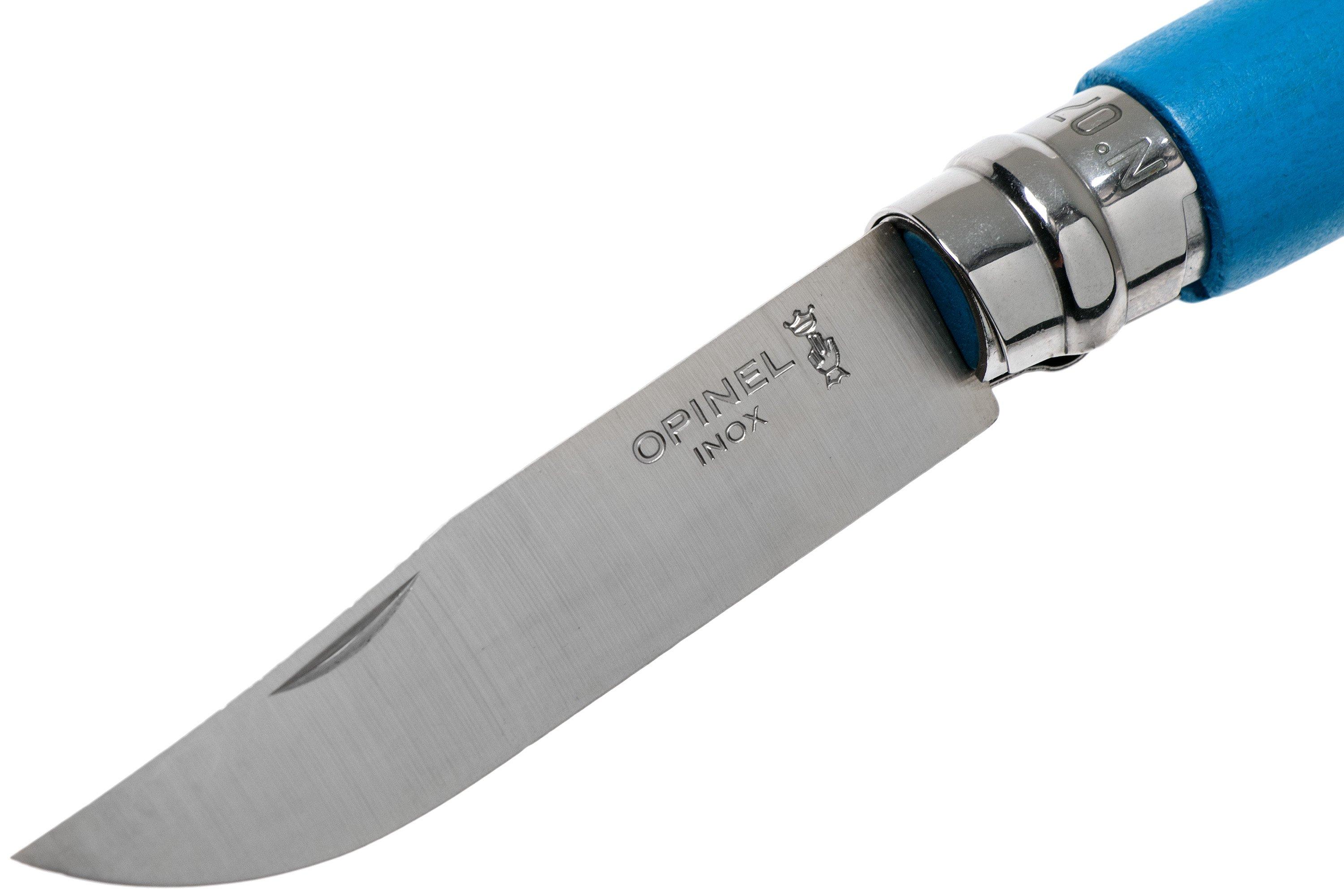 Opinel N°07 Baroudeur, couteau de poche cyan | Achetez à prix ...