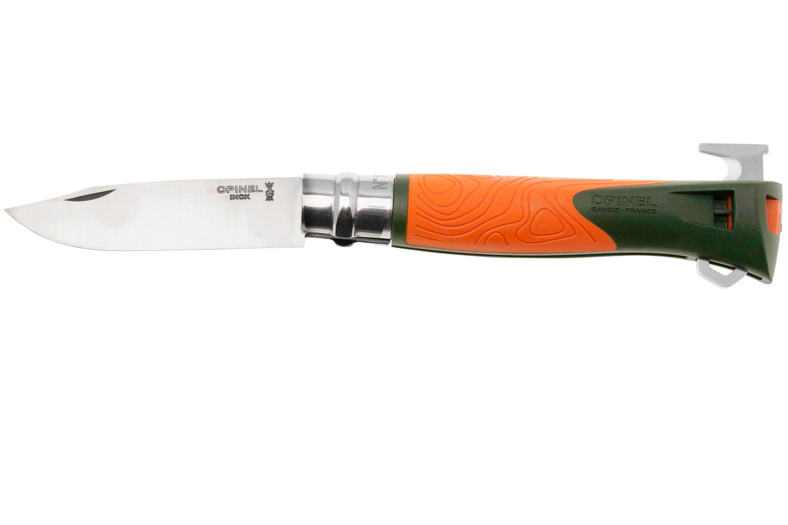 Opinel No. 12 Explore 002454 Orange, cuchillo de bushcraft con ...