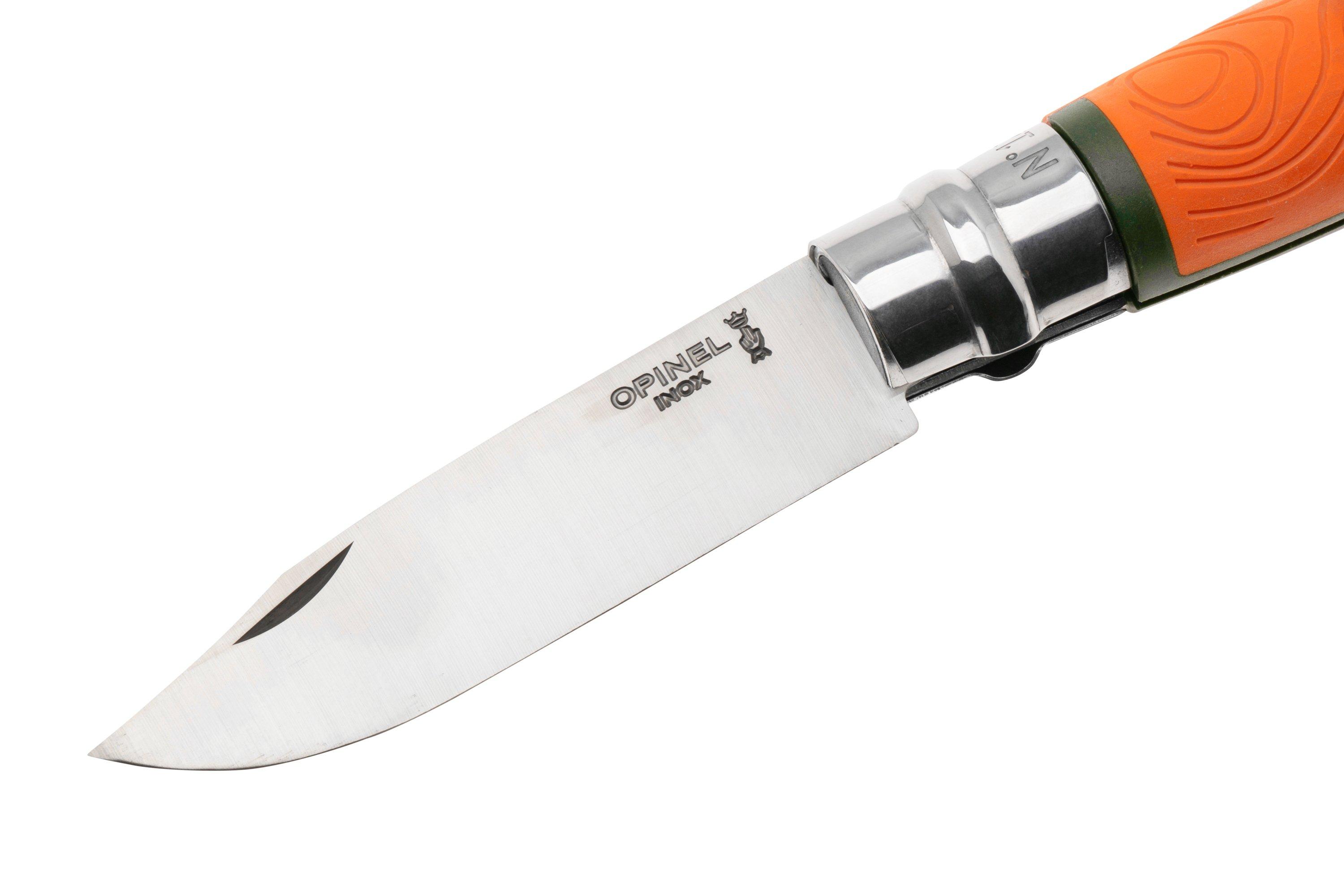 Opinel No. 12 Explore 002454 Orange, cuchillo de bushcraft con ...